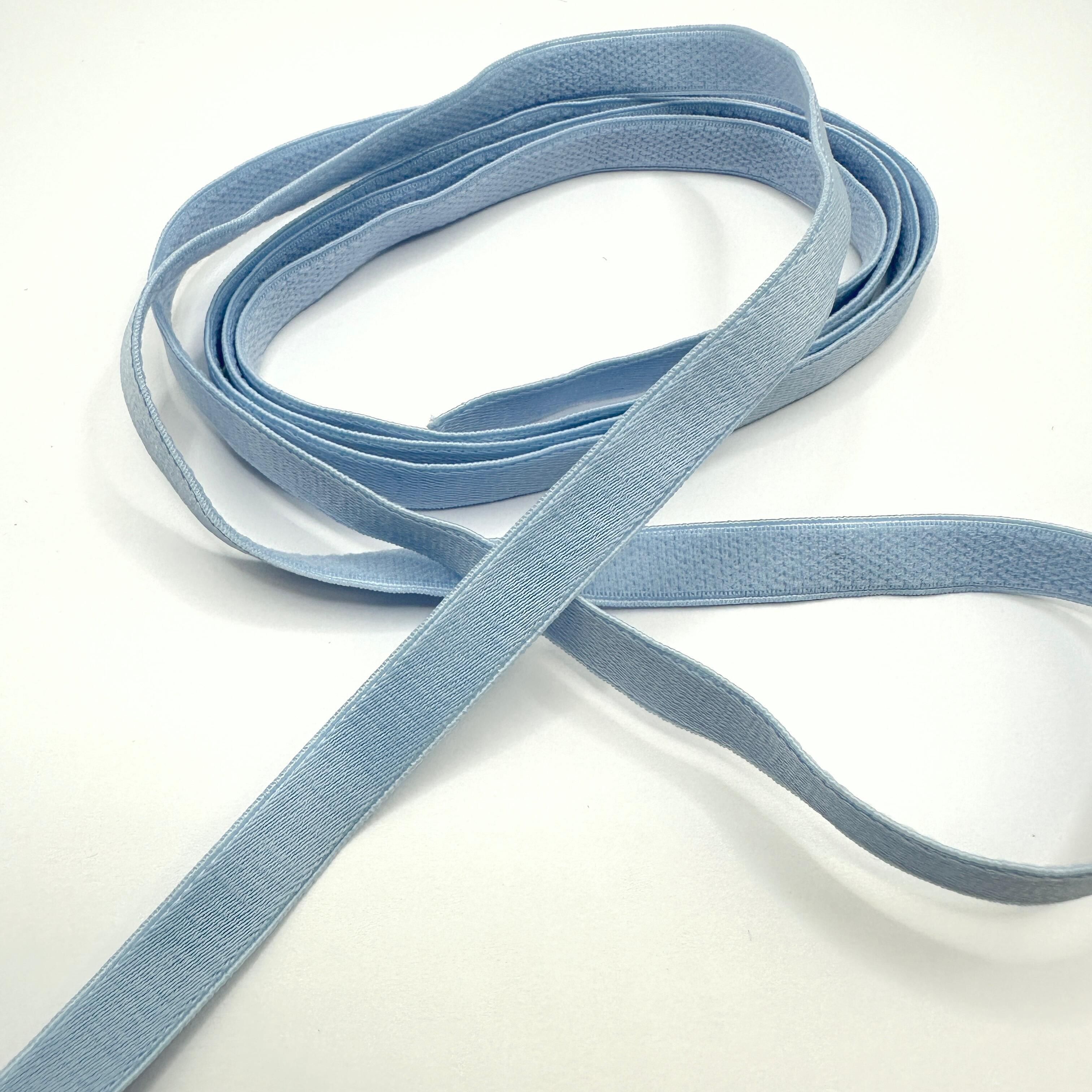 Elastic - Bra Strap - 10mm GALET (5015) Pebble Grey - Plain Edge (E513 ...