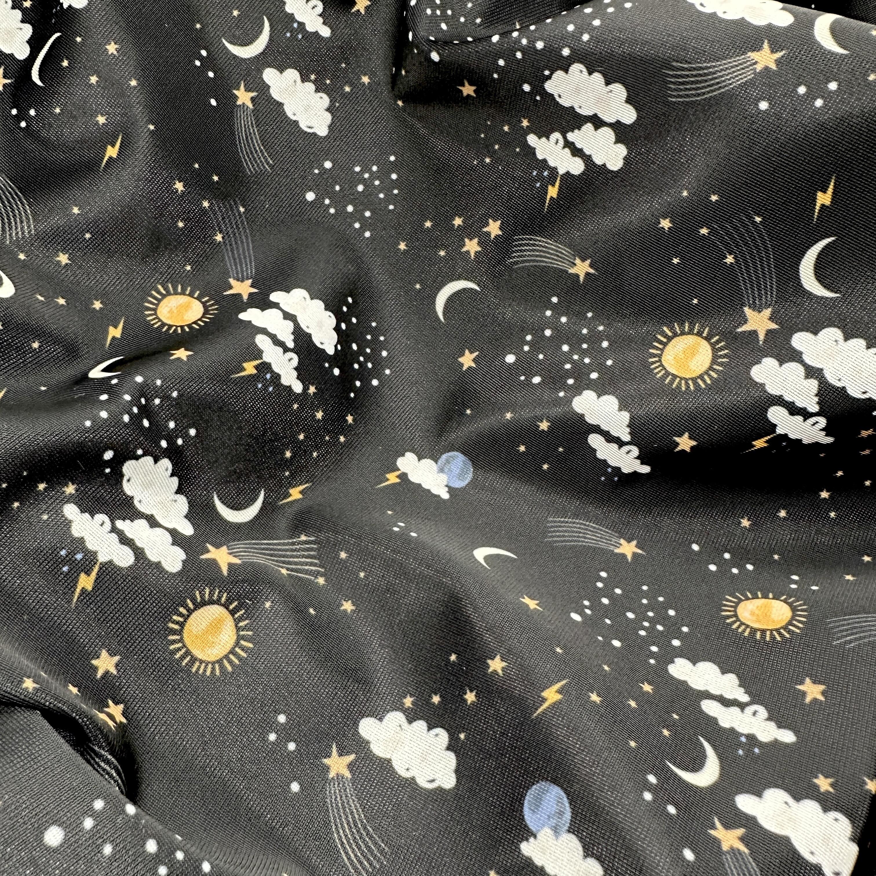 Bra & Lingerie Fabric – Laminated Duoplex 120gsm – CELESTIAL Night Sky ...