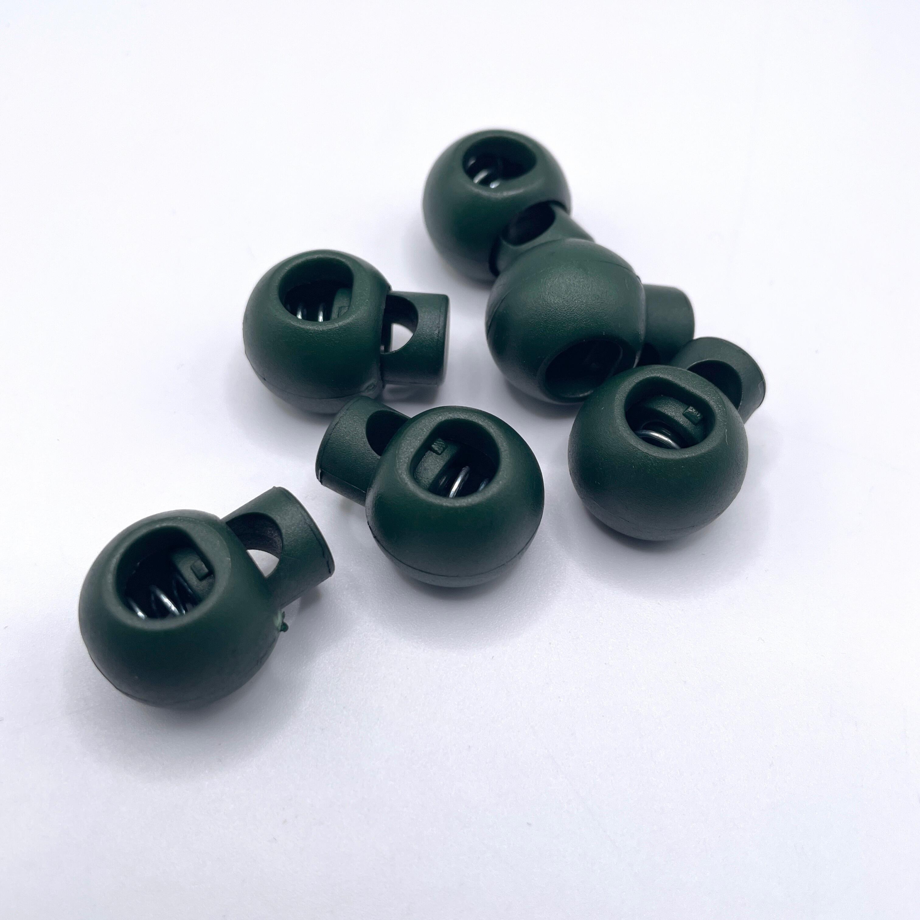 Spring Toggle - 18mm - for 5mm bungee drawstring shock cord, Round ...