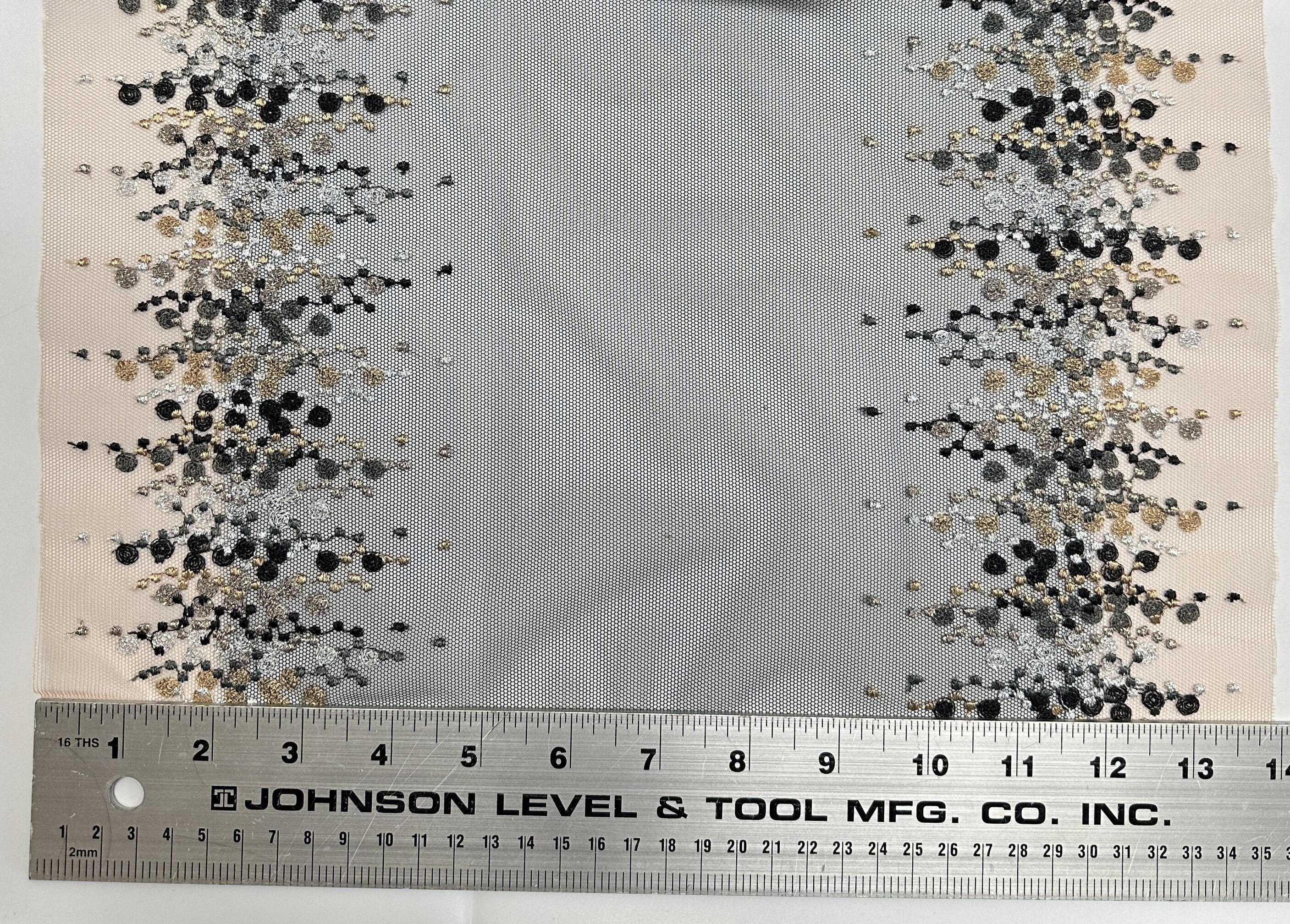 BLACK/PEACH - Forster Rohner 'Magical' Lace - Cashmerette Loftus etc ...