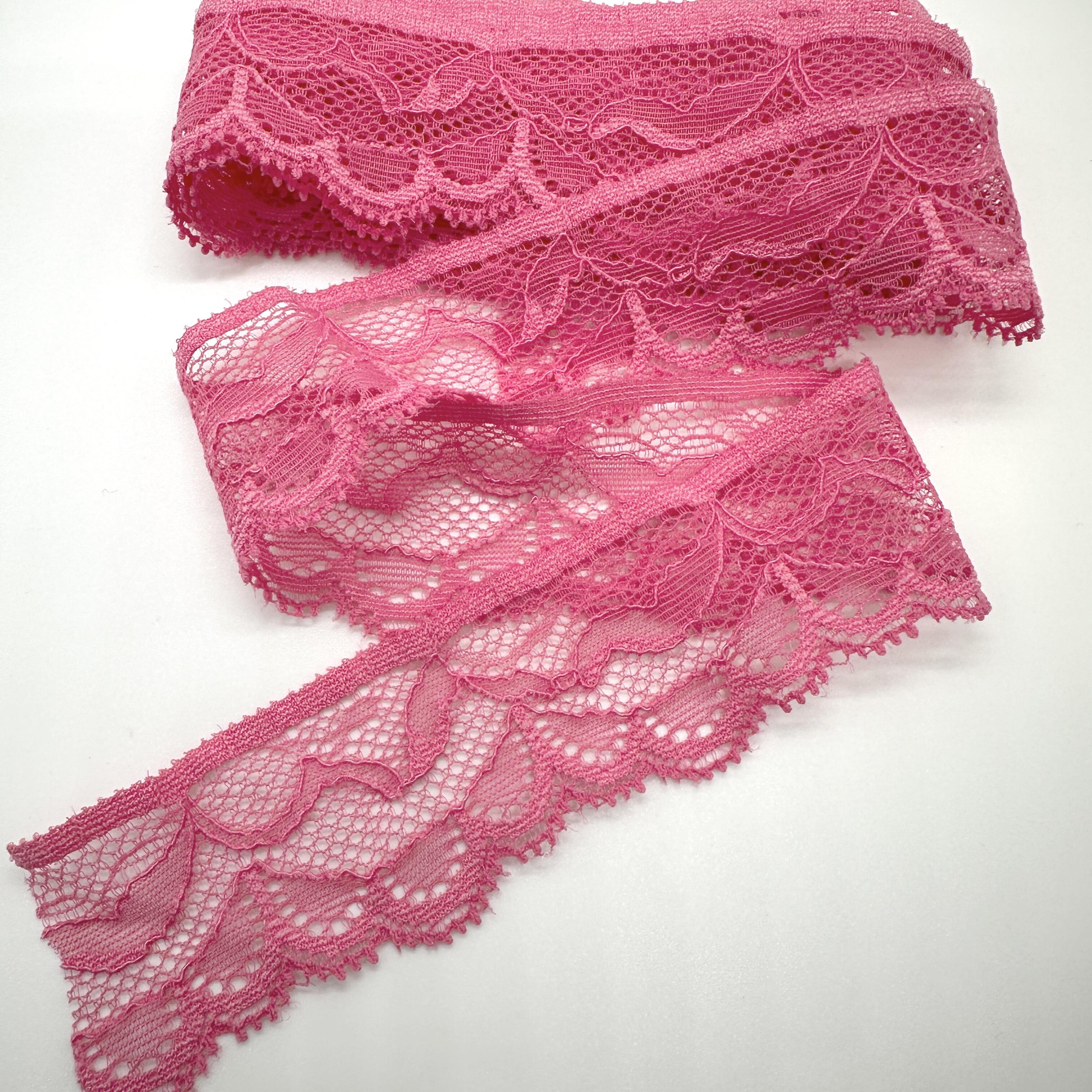 Vintage 40mm Stretch Lace – Shallow Scallop – 2.5m Seconds