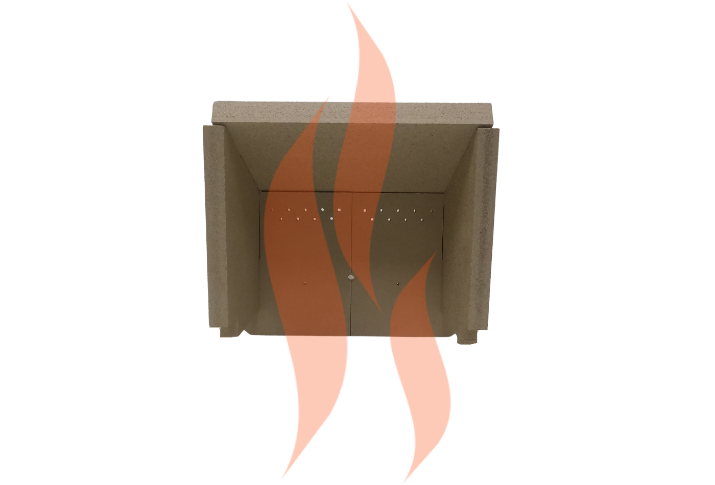 'Charnwood C4 Blu' - Right Back Vermiculite Fire Brick | Replacement ...