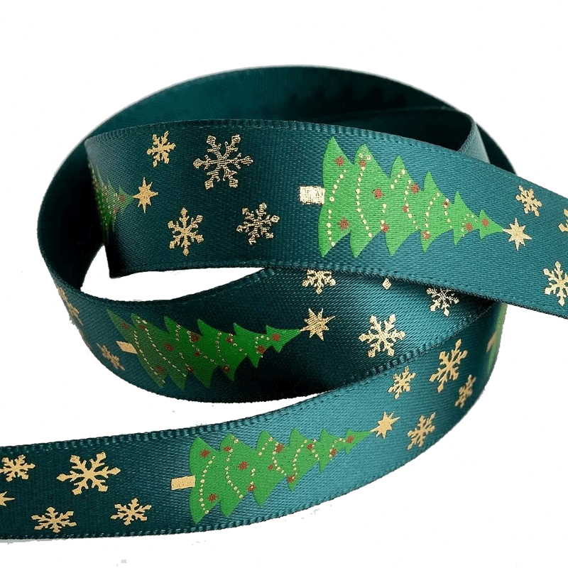 Christmas Tree’s Satin Ribbon – 16mm x 5m – Green