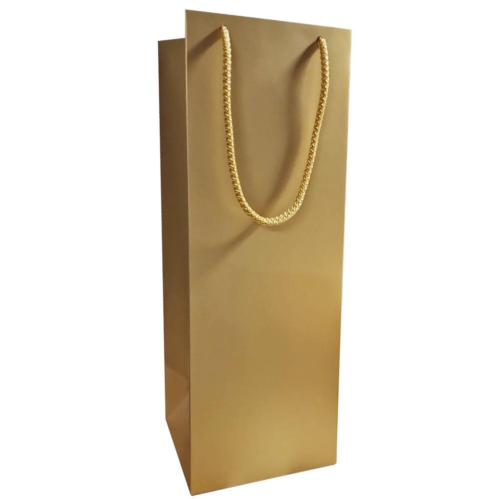 Gold Magnum Bottle Bag With Silver Cord Handles. Perfect For A Magnum ...