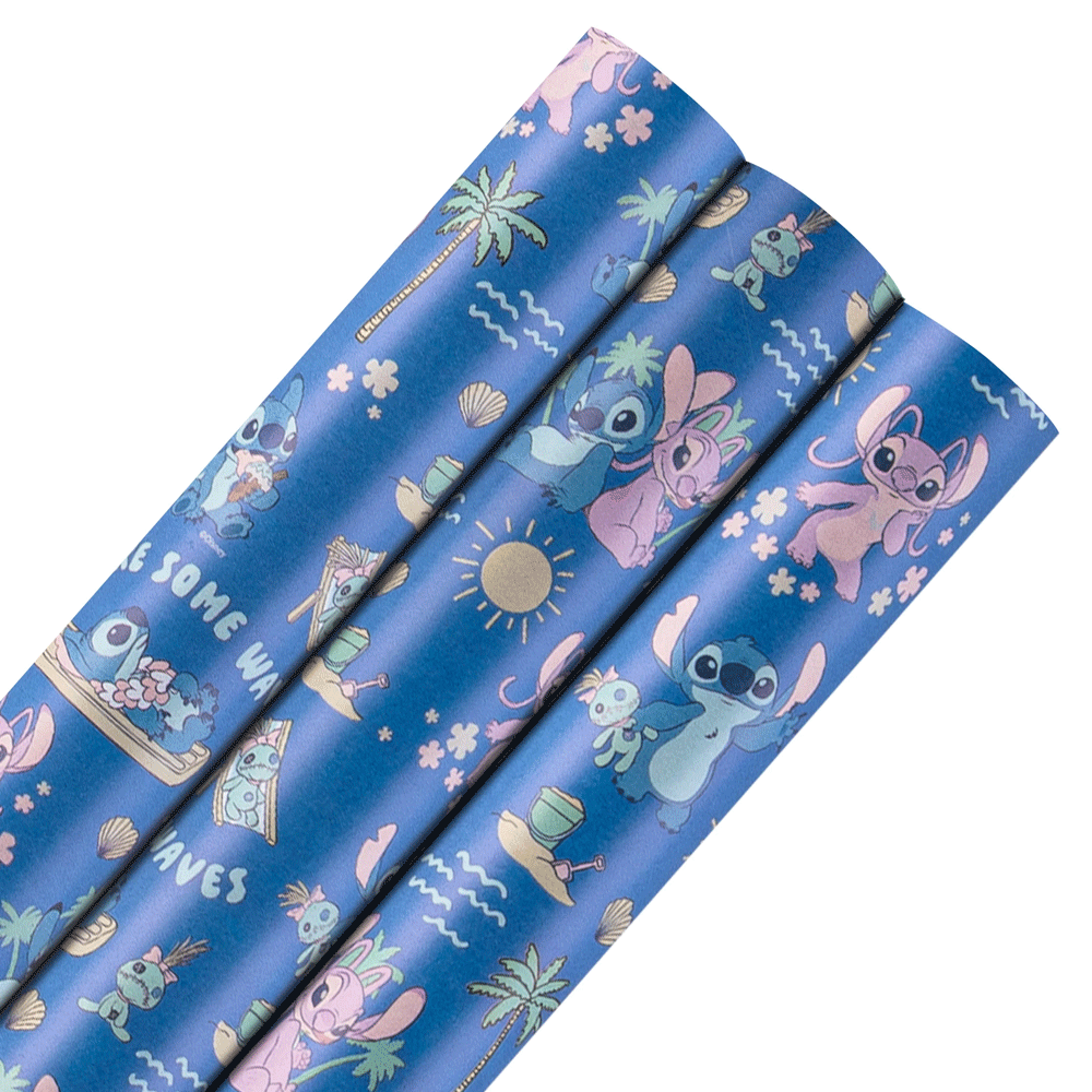 6 Metres of Disney Lilo & Stitch Wrapping Paper – Fun & Colorful Gift Wrap