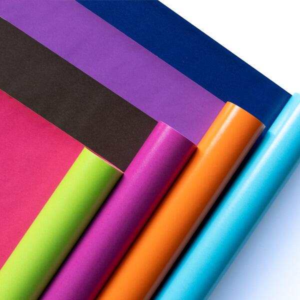 4 Rolls Of Reversible Gift Wrapping Paper