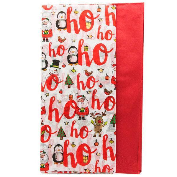 Christmas Tissue Paper. 8 Sheets of Festive Tissue Paper