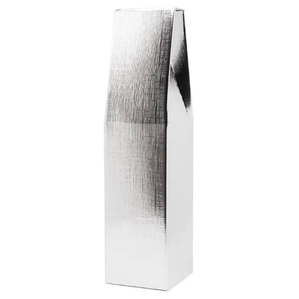 Silk Effect Silver Wine Bottle Gift Box. Luxury at Low Prices. Next Day ...