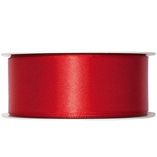 Wide Luxurious Red Satin Ribbon Double Sided 50mm x 25 Metres Long ...