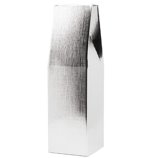 Silk Effect Silver Wine Bottle Gift Box. Luxury at Low Prices. Next Day ...