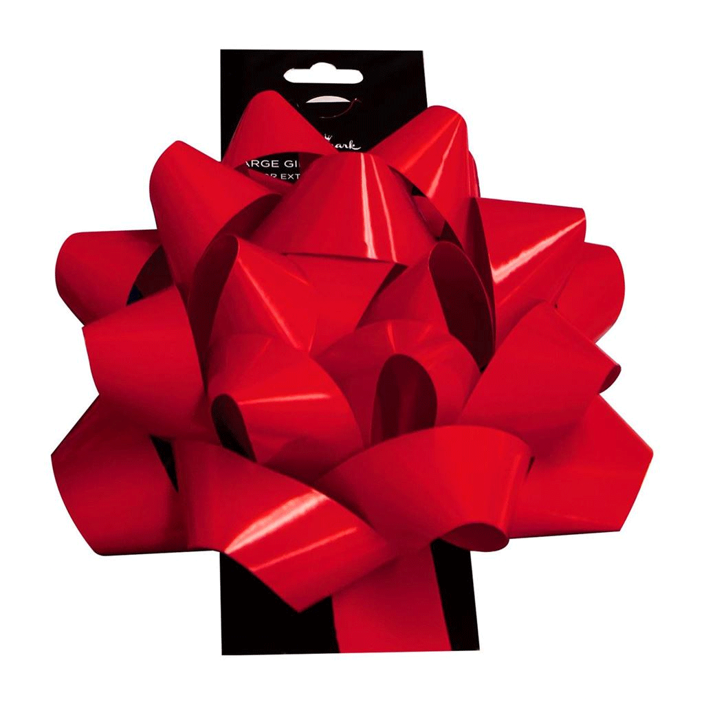 Giant Red Stick On Red Bow. Perfect for Xmas Gifts. Next Day Delivery.