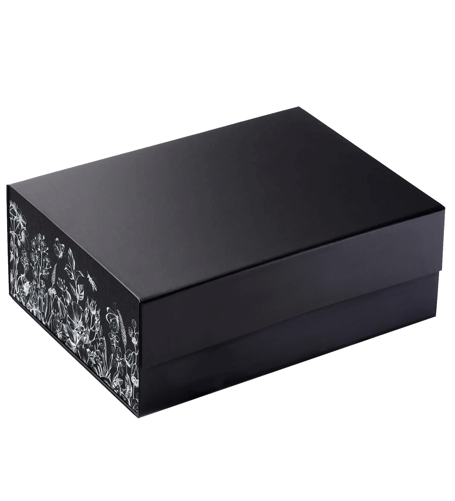 Nature Inspired Black Rigid Luxury Gift Box Box, Flat Packed. Fast ...