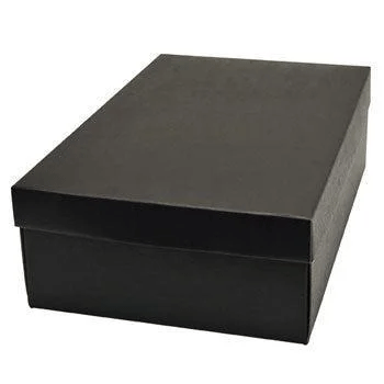Large Luxury Black Box and Lid. Rigid And Very Sturdy and in The Sale