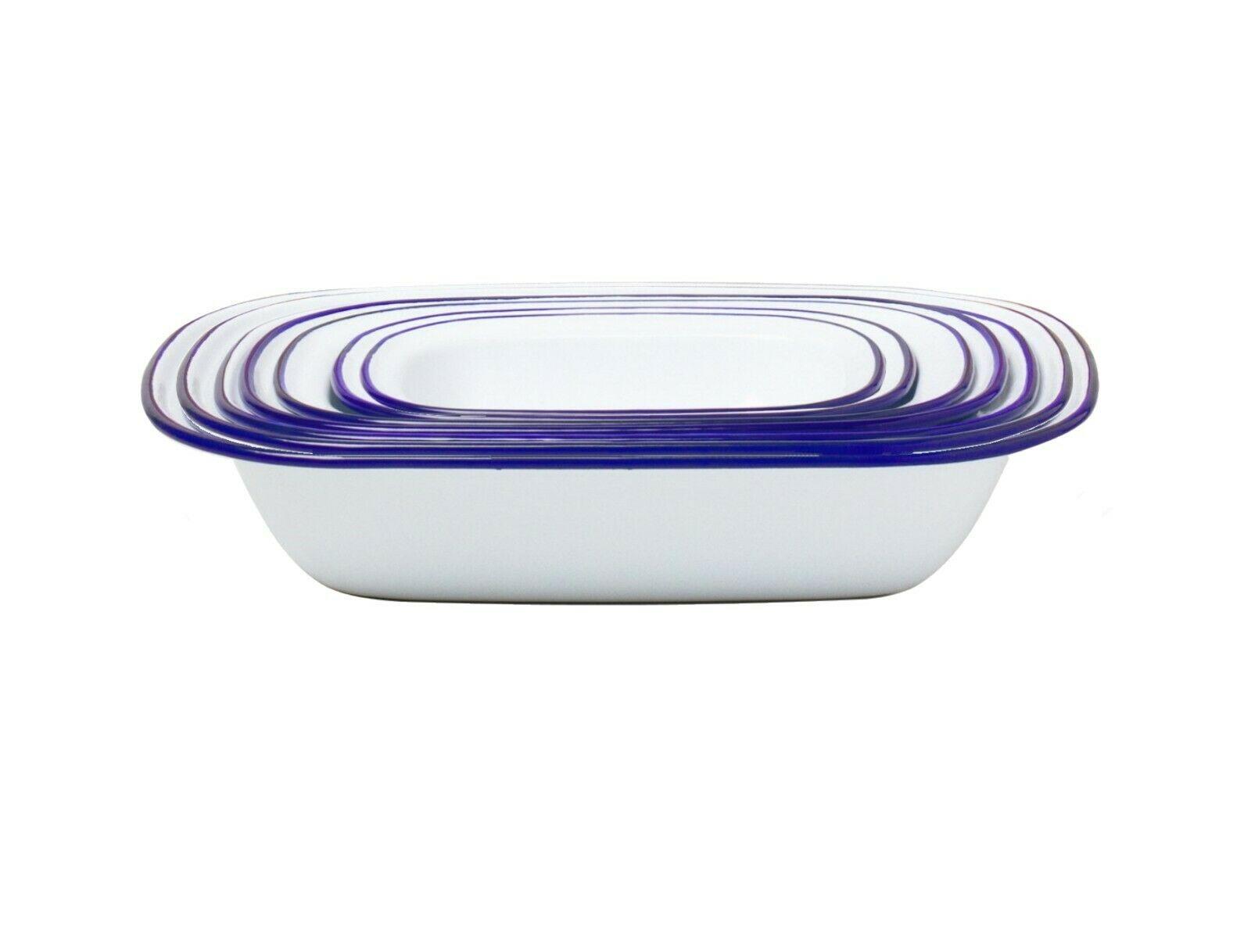 FALCON ENAMEL PIE DISH OBLONG BAKE STEAK PUDDING ASHET BAKING OVEN ...
