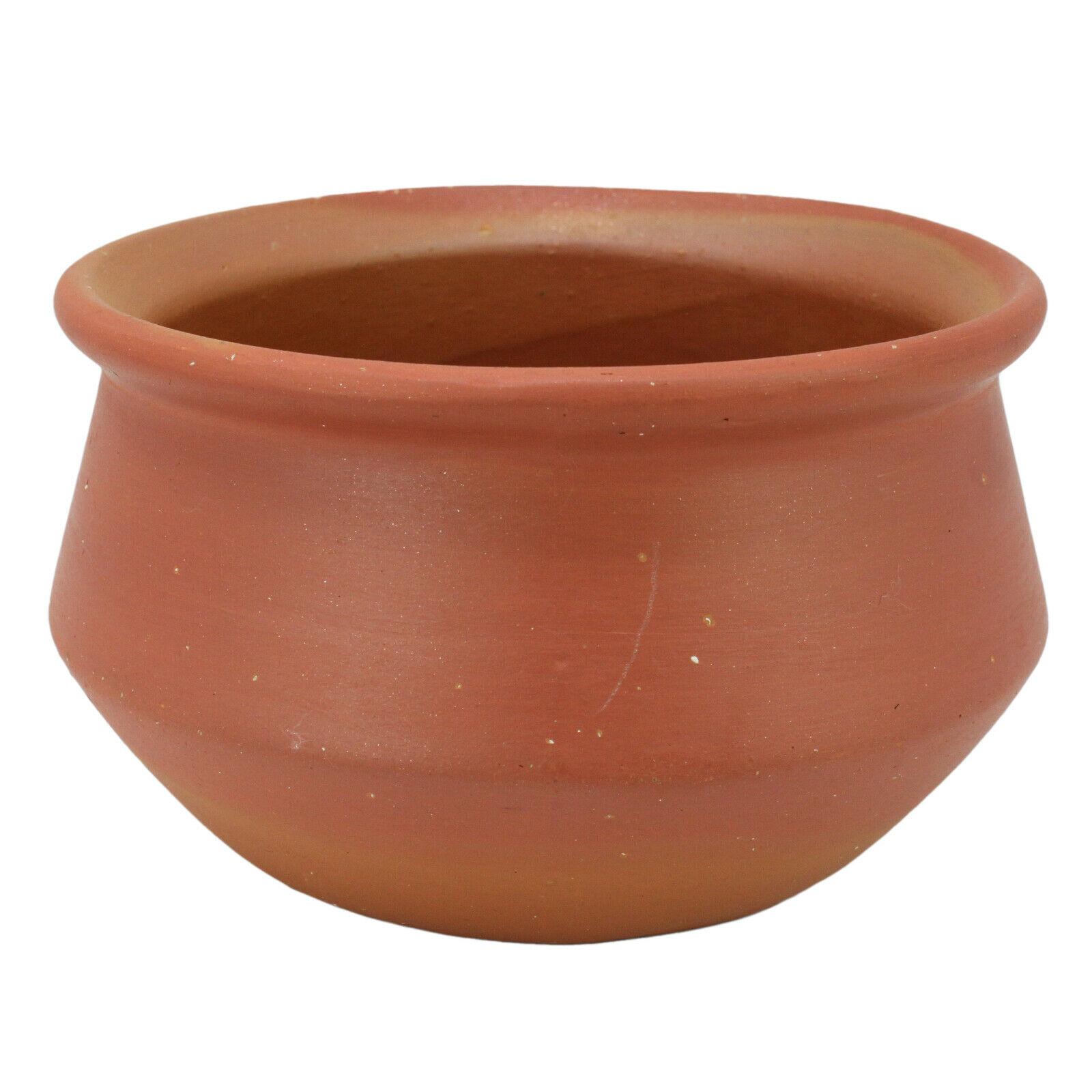 Clay Handi Serving Pot with Lid Biryani Chicken Rice Curry Casserole 2L ...