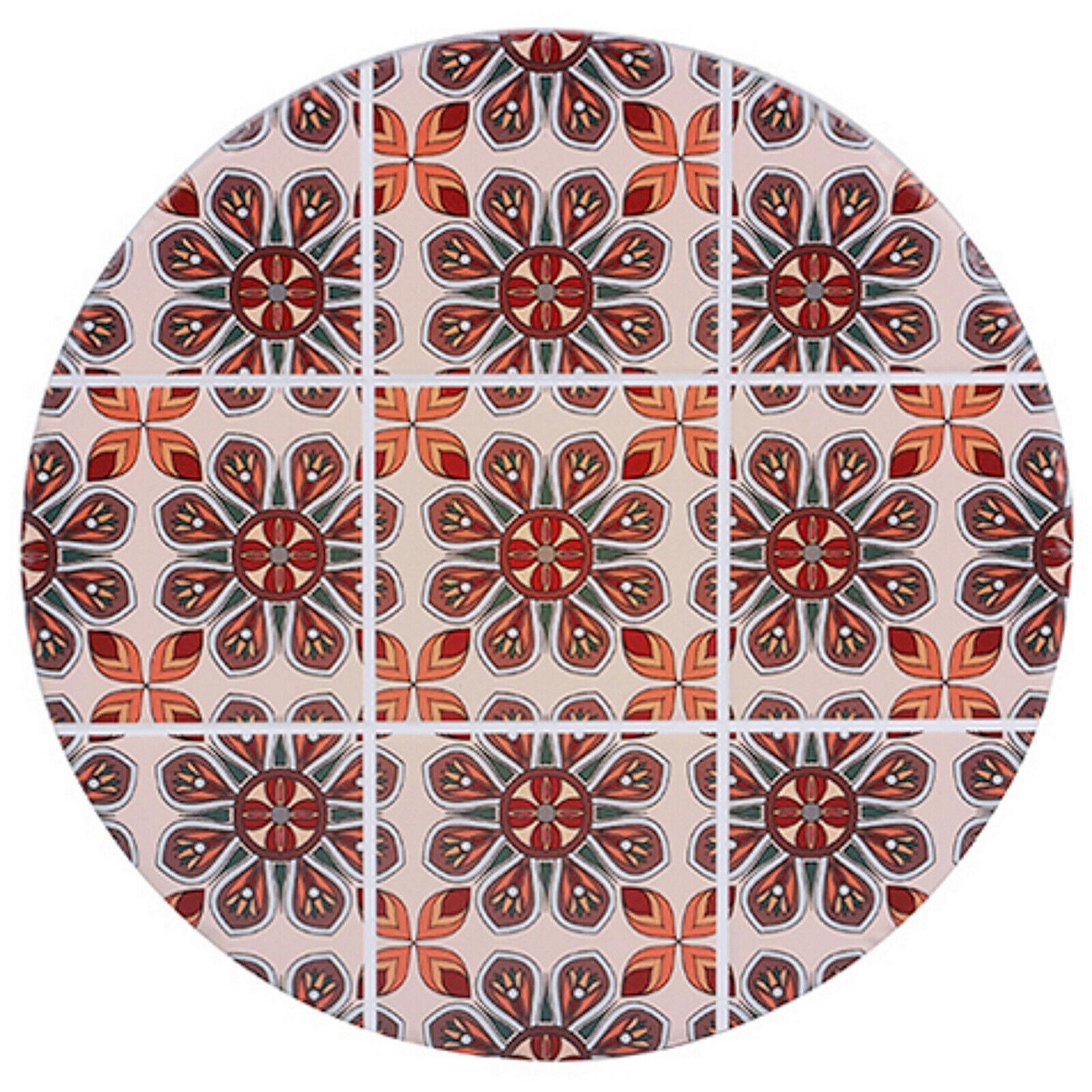 Ceramic Coaster Tile Geometric Table Placemats Dining Setting Cork Mats ...