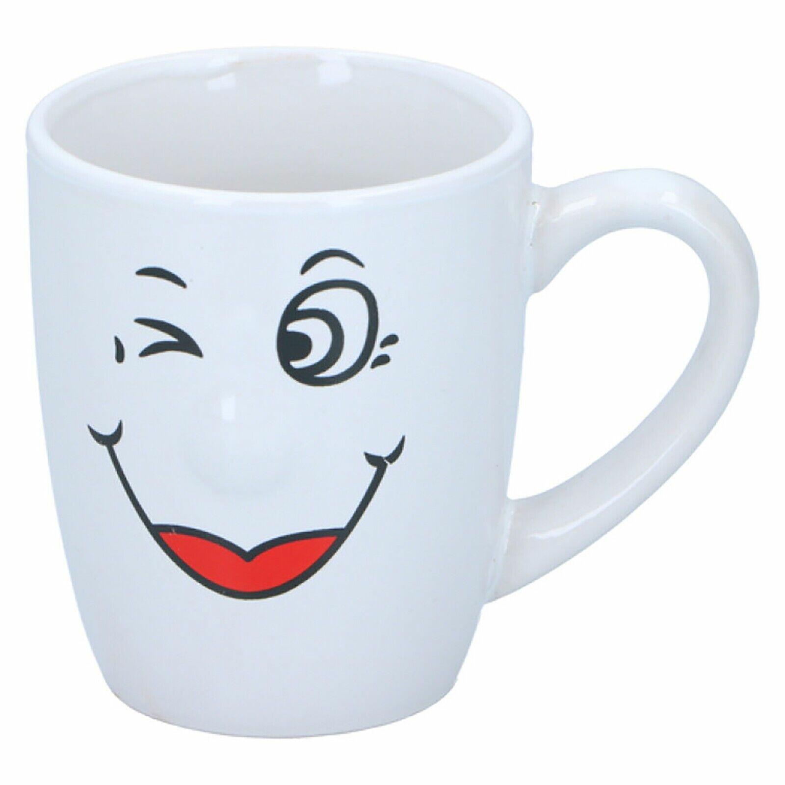 Funny Face Mugs Set Novelty Office Cups Emoji Tea Coffee Kitchen Hot ...