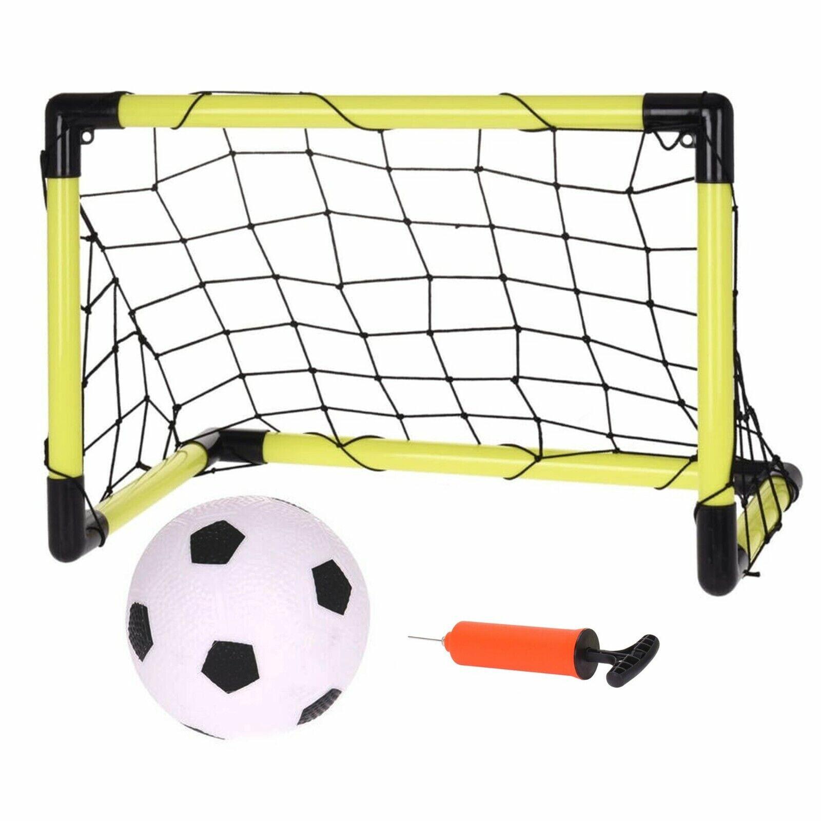 Childrens Football Goal Soccer Set Kids Indoor Outdoor Game with Ball ...