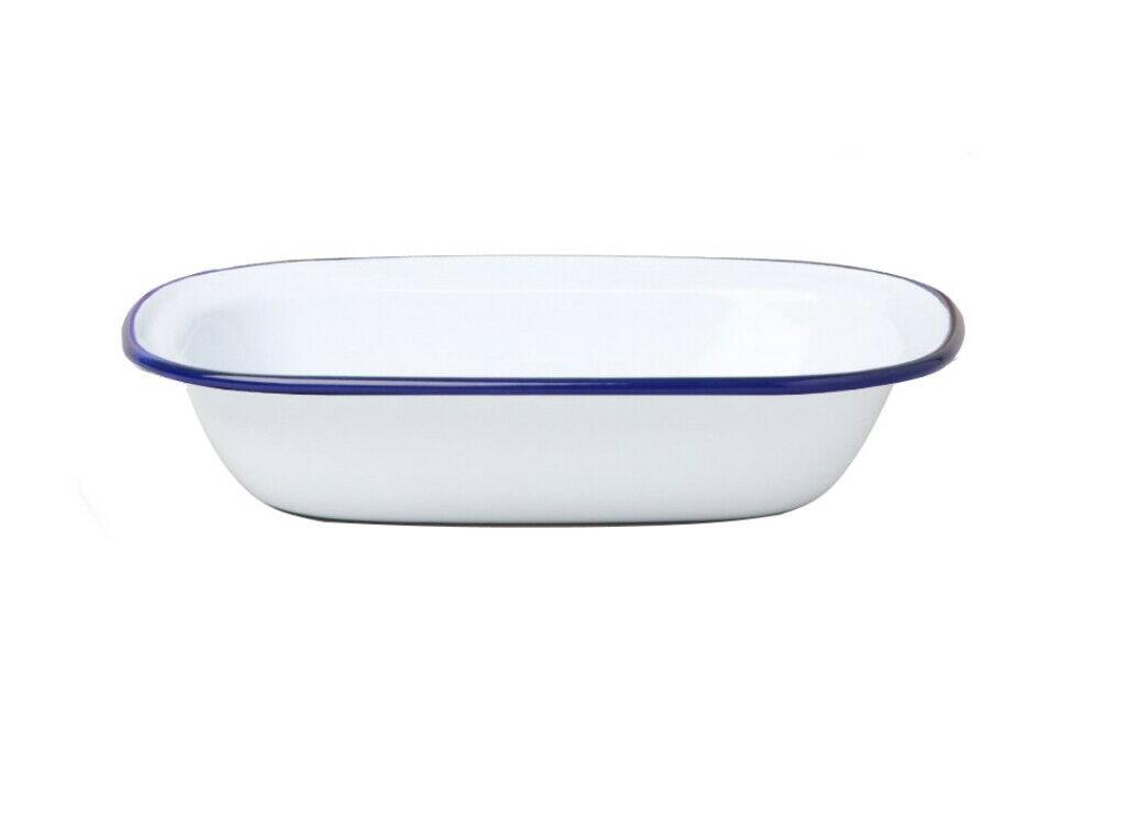 FALCON ENAMEL PIE DISH OBLONG BAKE STEAK PUDDING ASHET BAKING OVEN ...