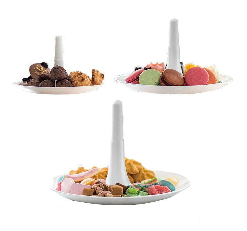 3 Tier Plastic Cake Stand Afternoon Tea Wedding Plates Party Tableware ...