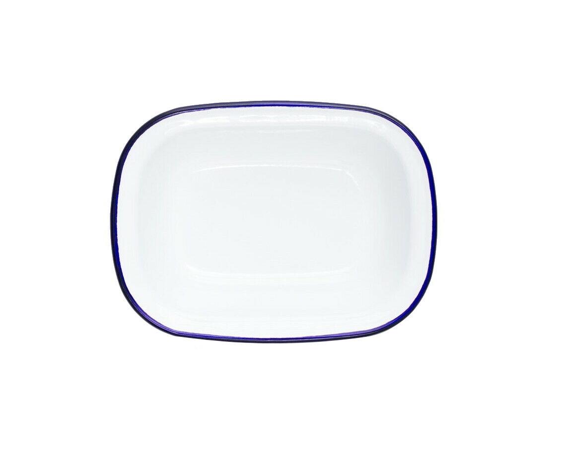 FALCON ENAMEL PIE DISH OBLONG BAKE STEAK PUDDING ASHET BAKING OVEN ...