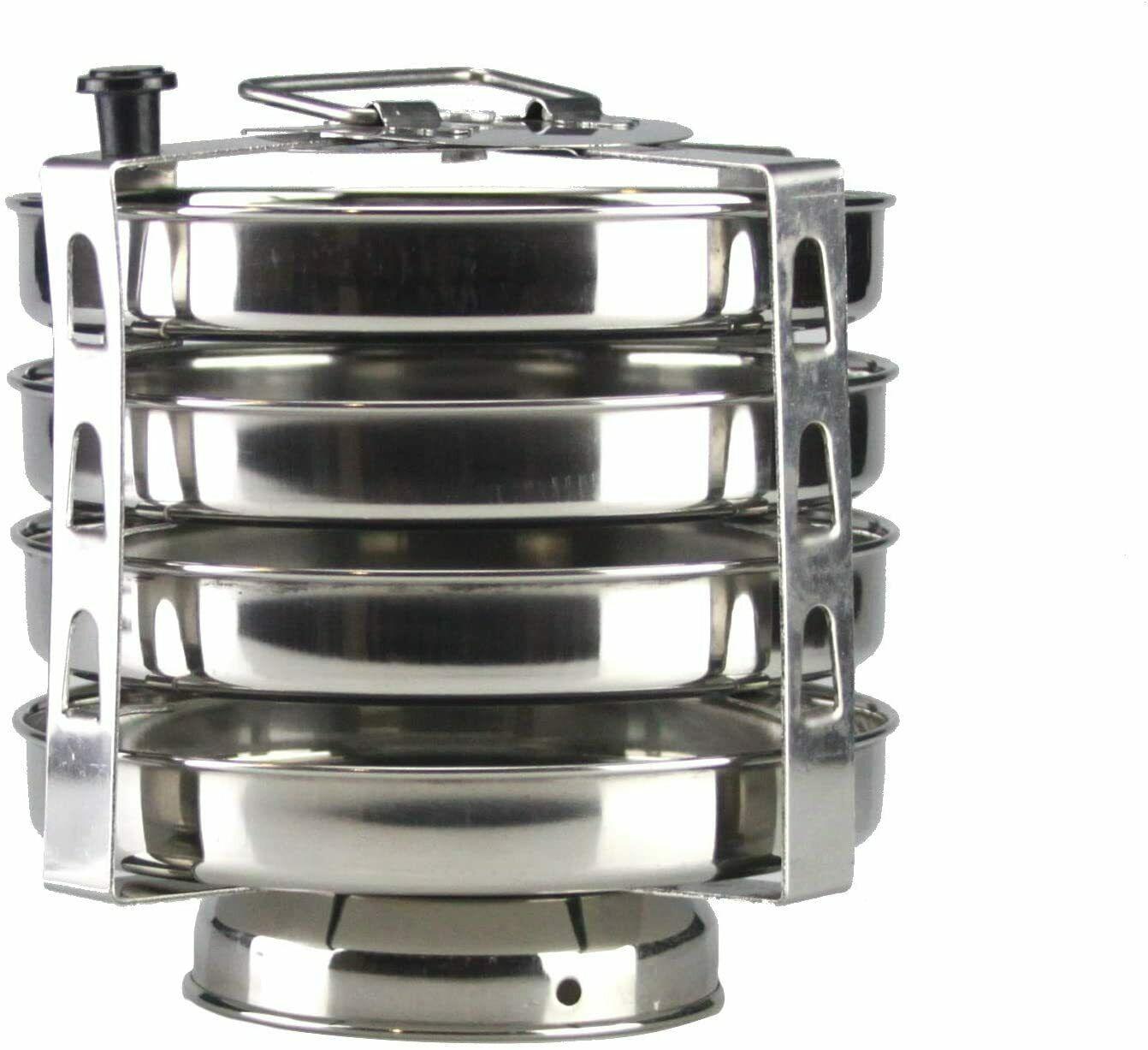 Stainless Steel Dhokla Stand 3 / 4 Plate Tier Stand For Dhokla Cooker ...