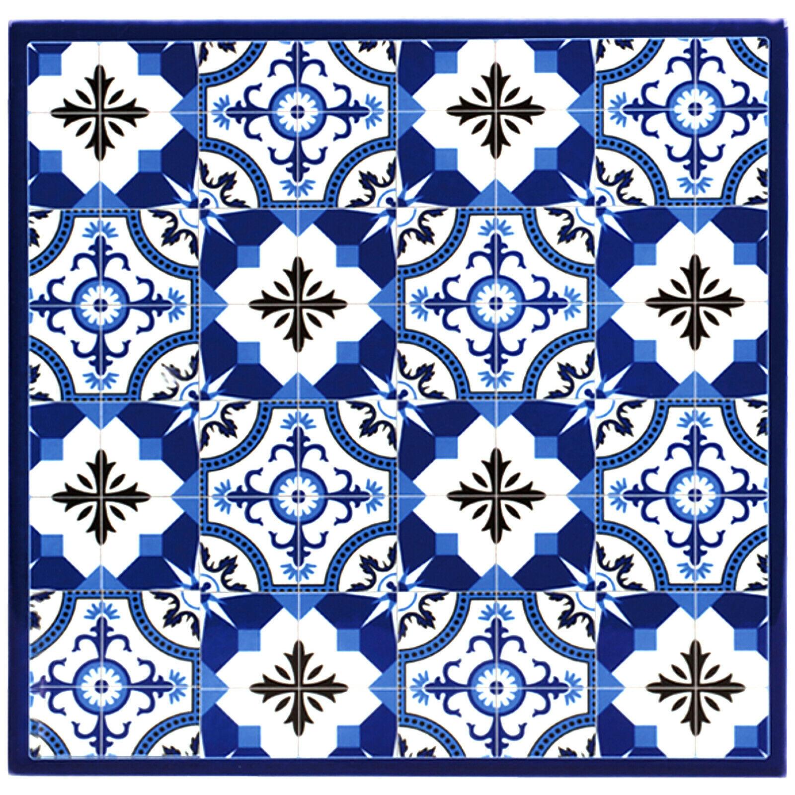 Ceramic Coaster Tile Geometric Table Placemats Dining Setting Cork Mats ...