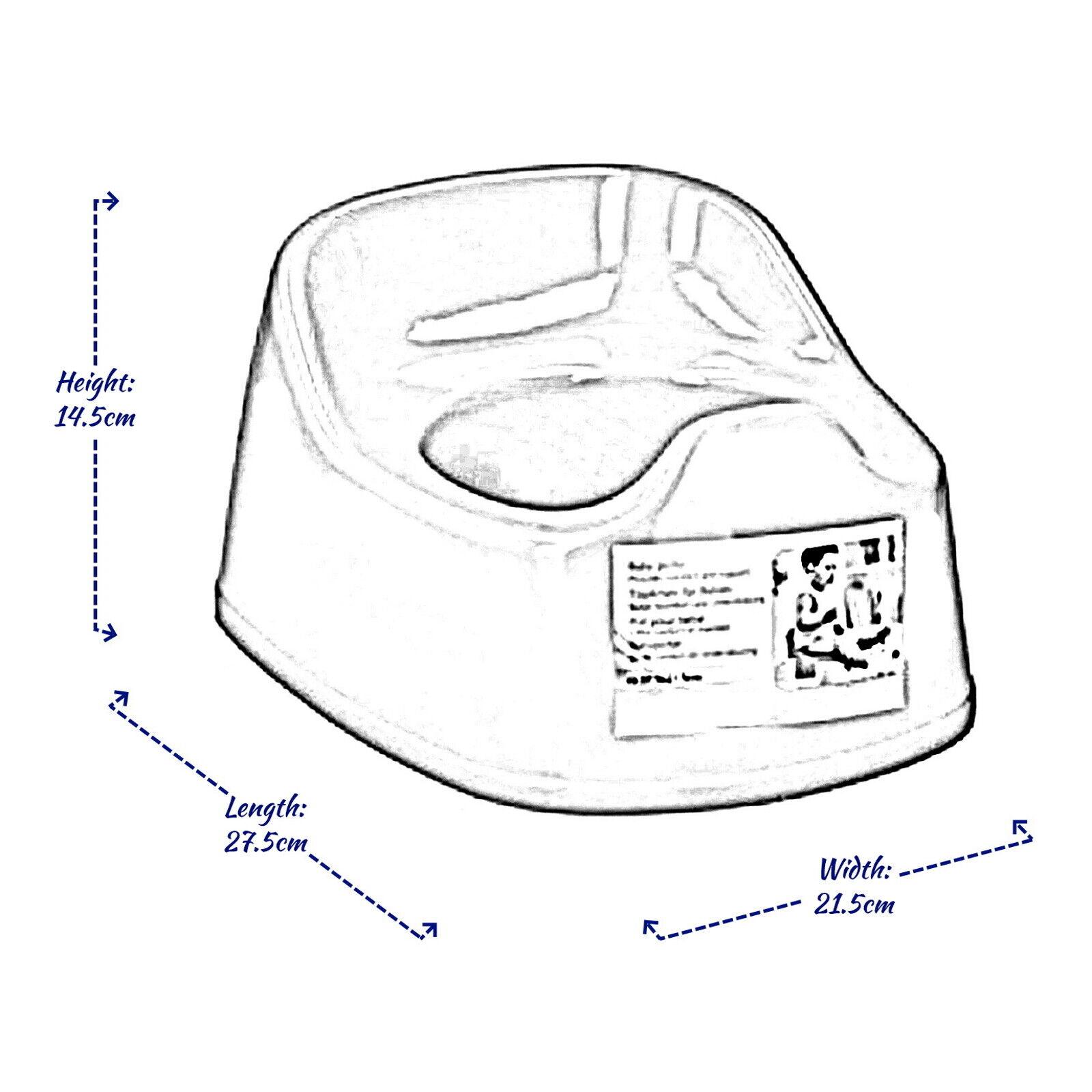 Plastic Potty for Baby Toddler Children Kid Potty Training Toilet Seat ...