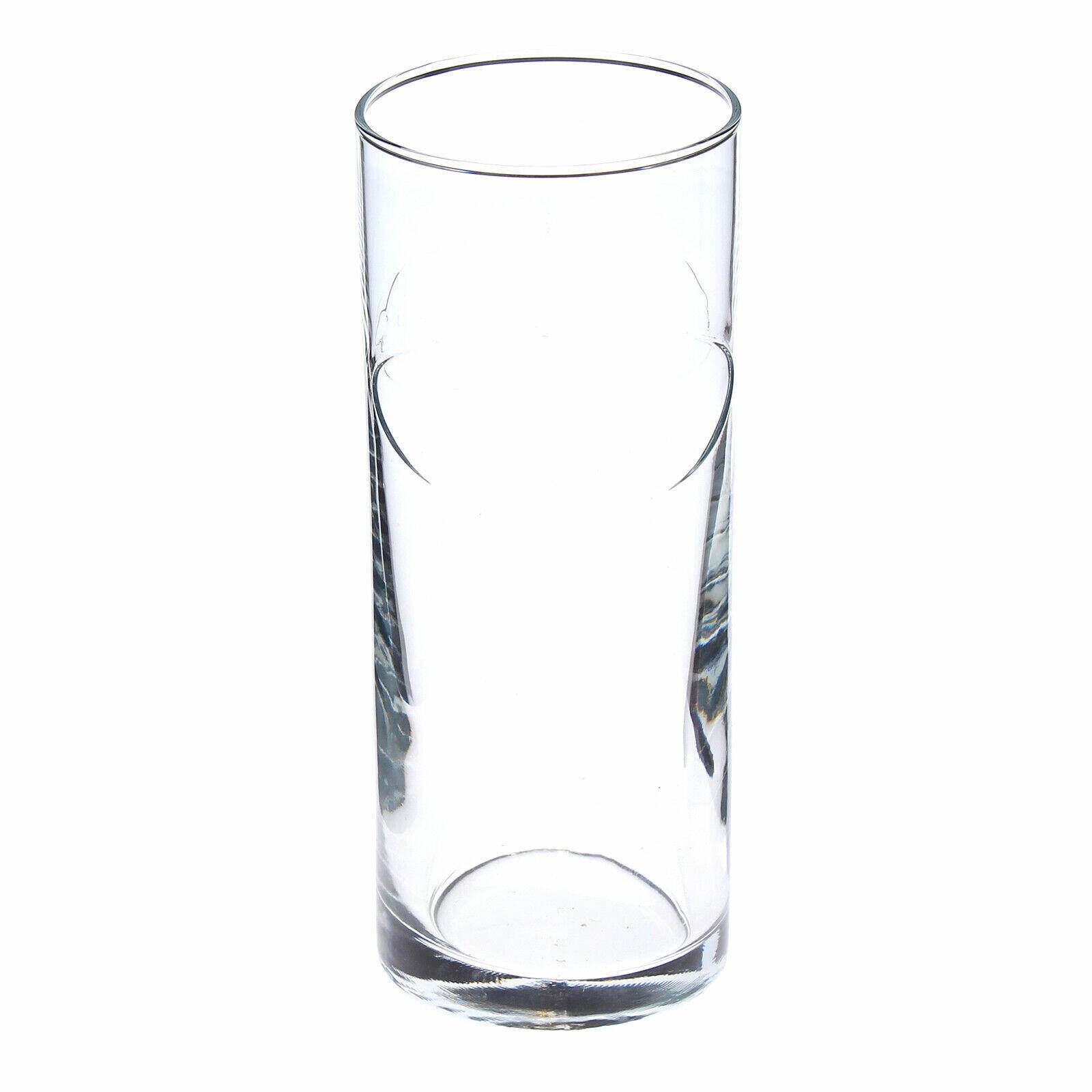 Slim Tumblers Water Juice Cocktail Dinner Drinking Glasses Tall Set ...