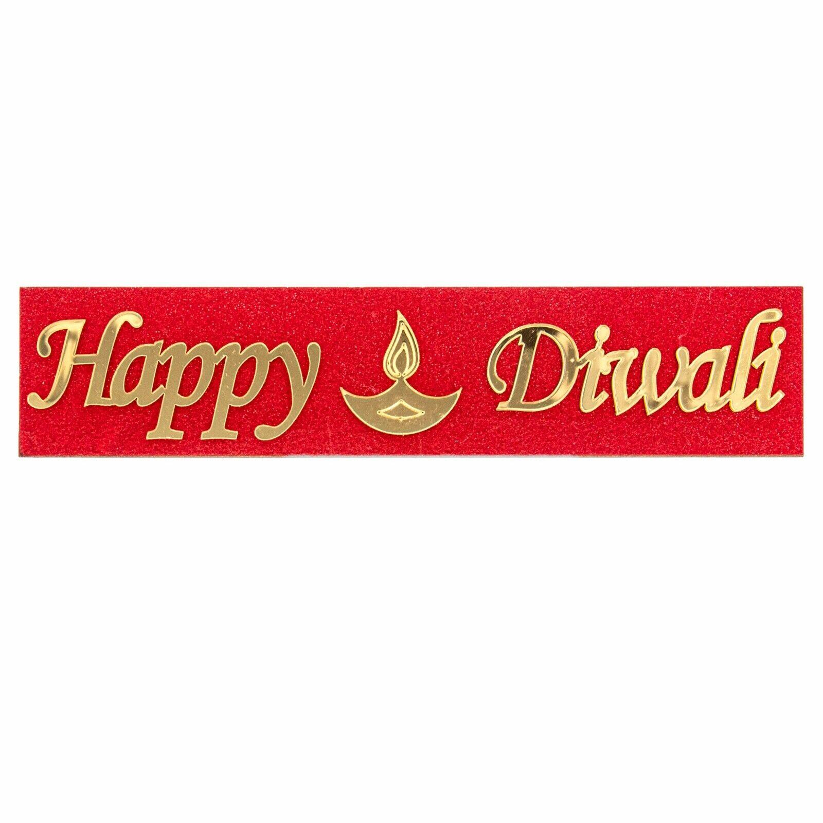 Diwali Stickers Happy Diwali Plack Wall Door Home Décor Indian Hindu ...