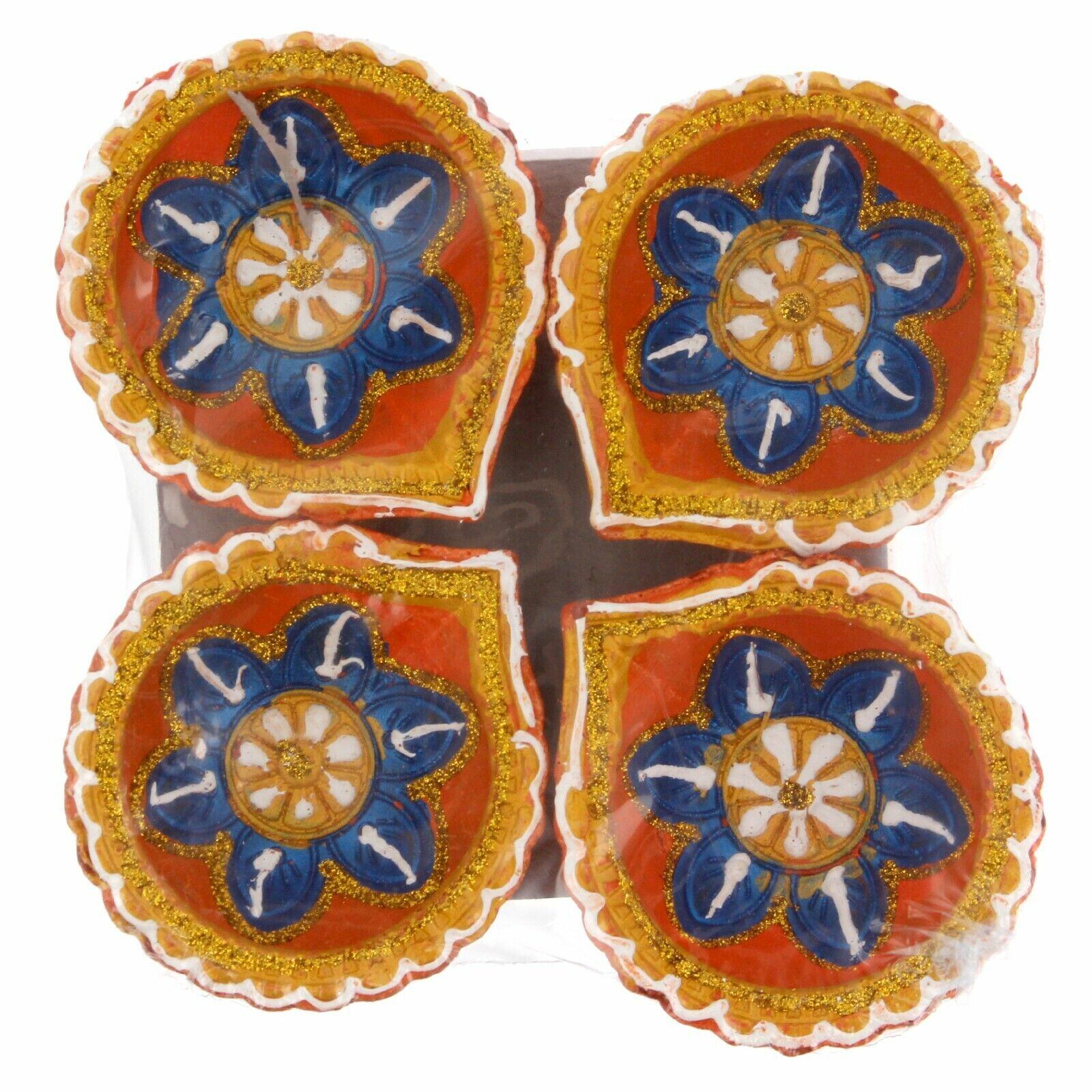 Diwali Oil Lamp Clay Diya Diva Indian Candle Burner Pooja Hindu ...