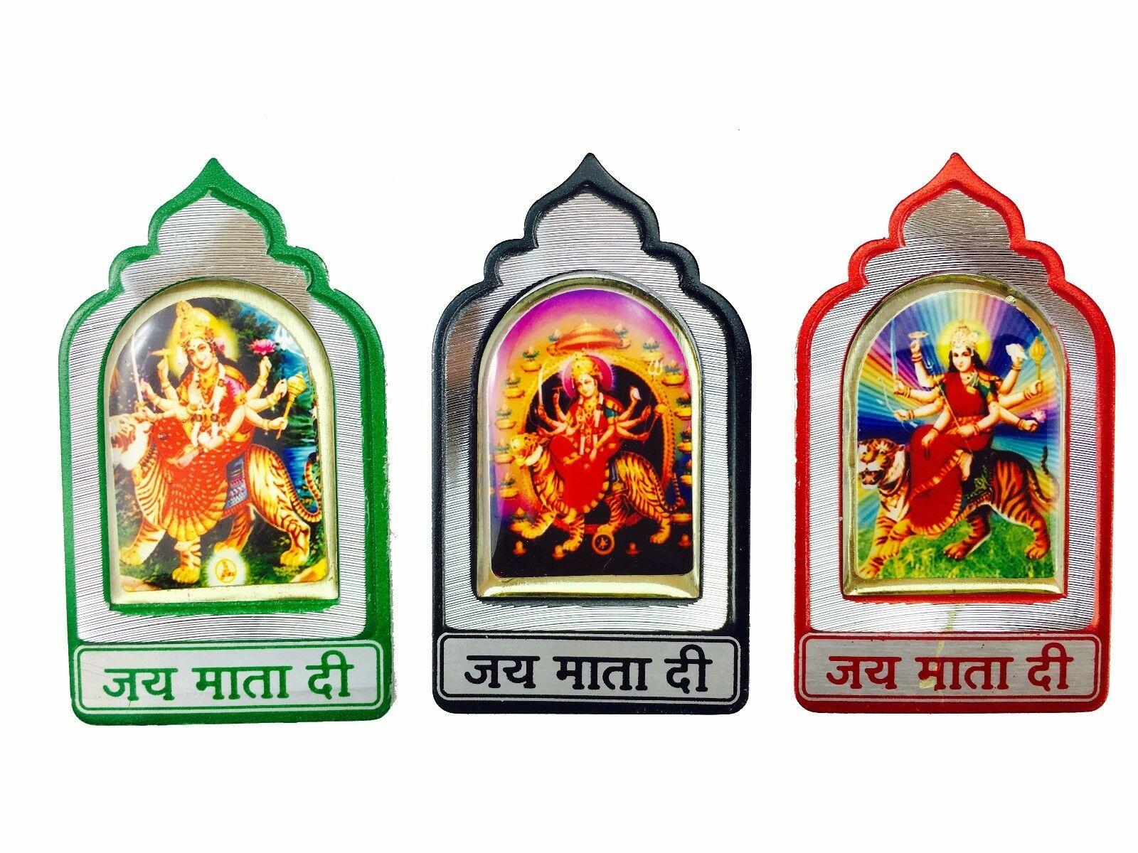 Durga Maa Sticker Metal Adhesive Sticker Hindu God Mandir Sticker – 6cm ...