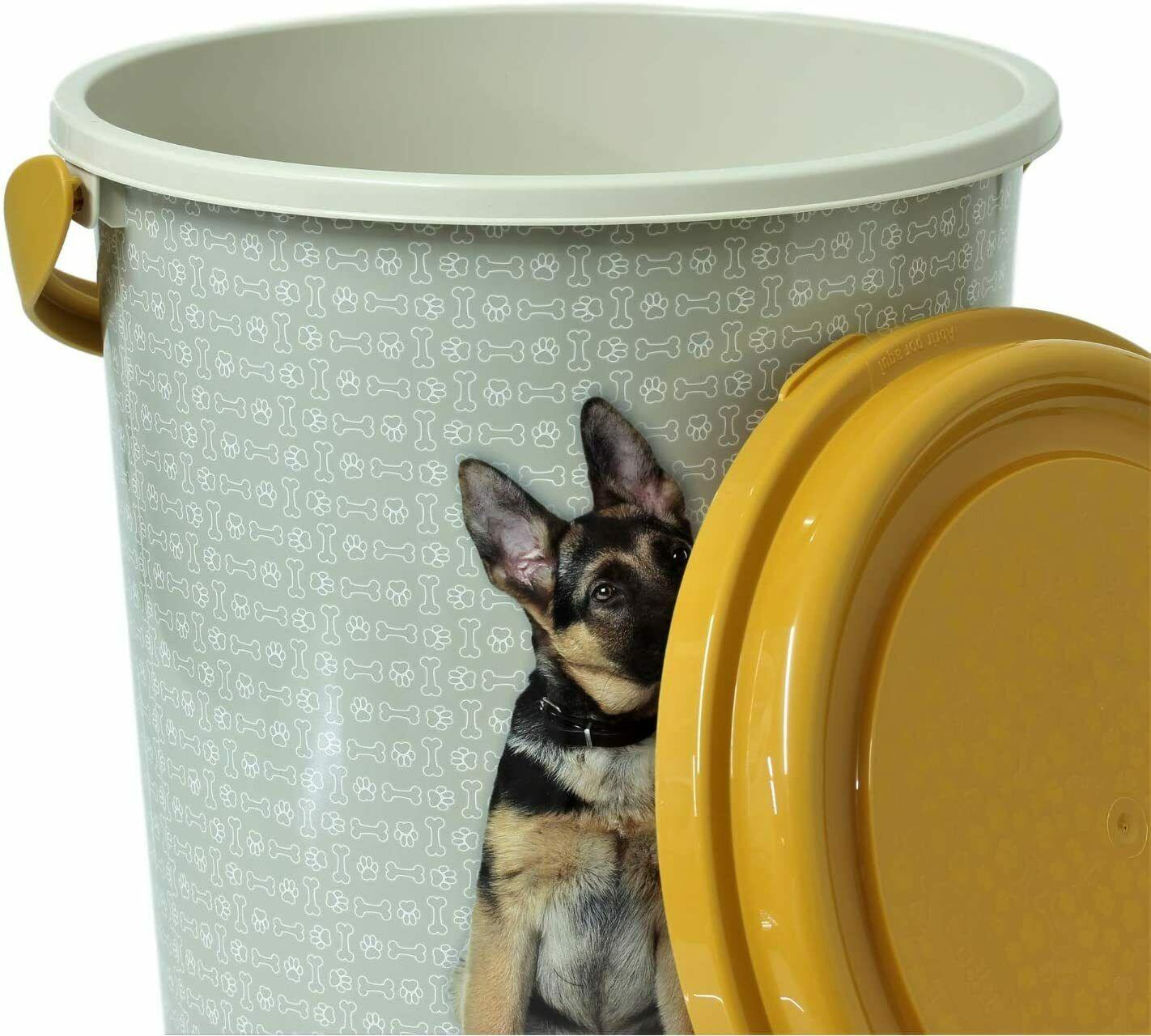 Plastic 11Lt Dog Dry Food Storage Container Box Pet Food Container Bucket