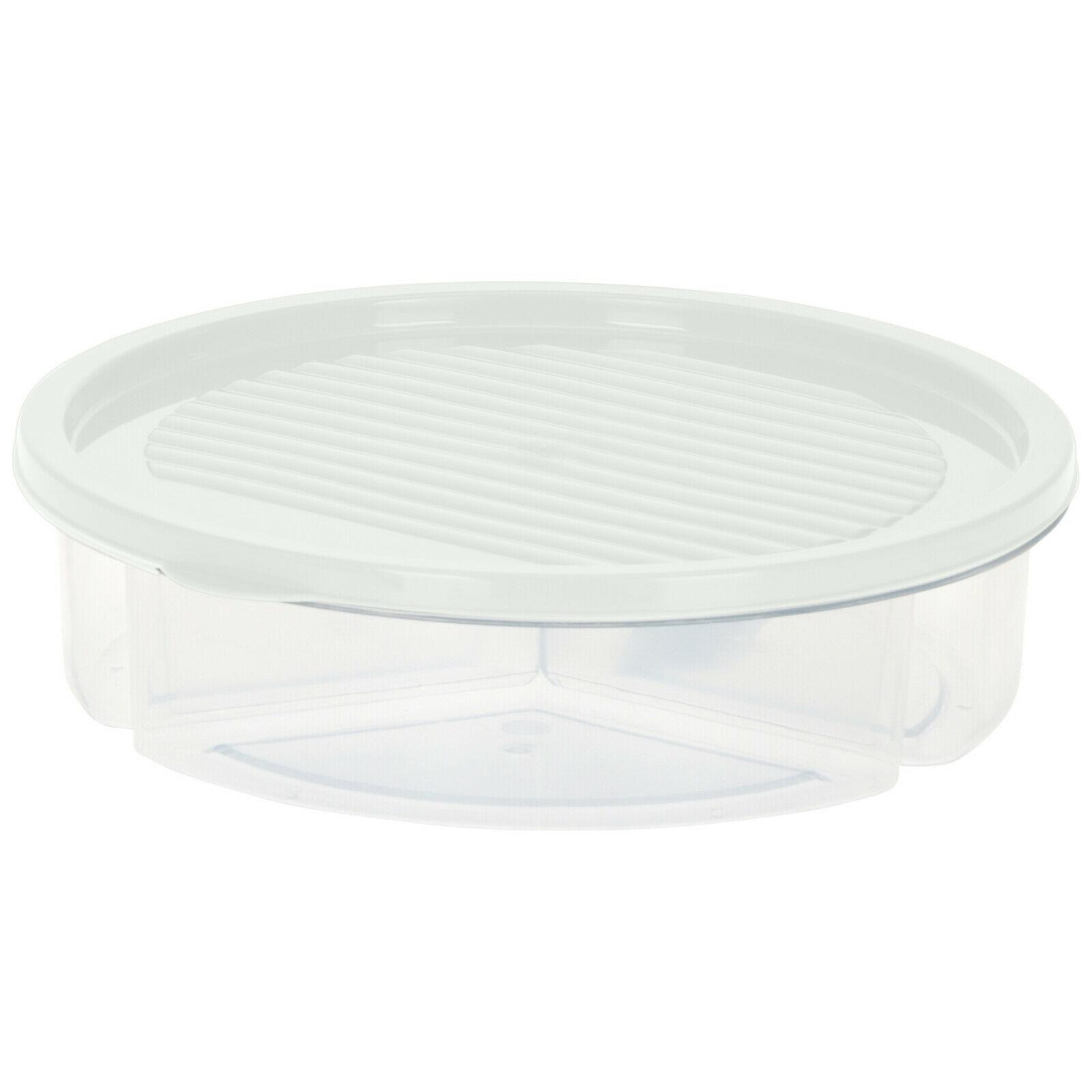 Food Container Plastic 3 Compartment Storage Lunch Box x3 Microwave ...