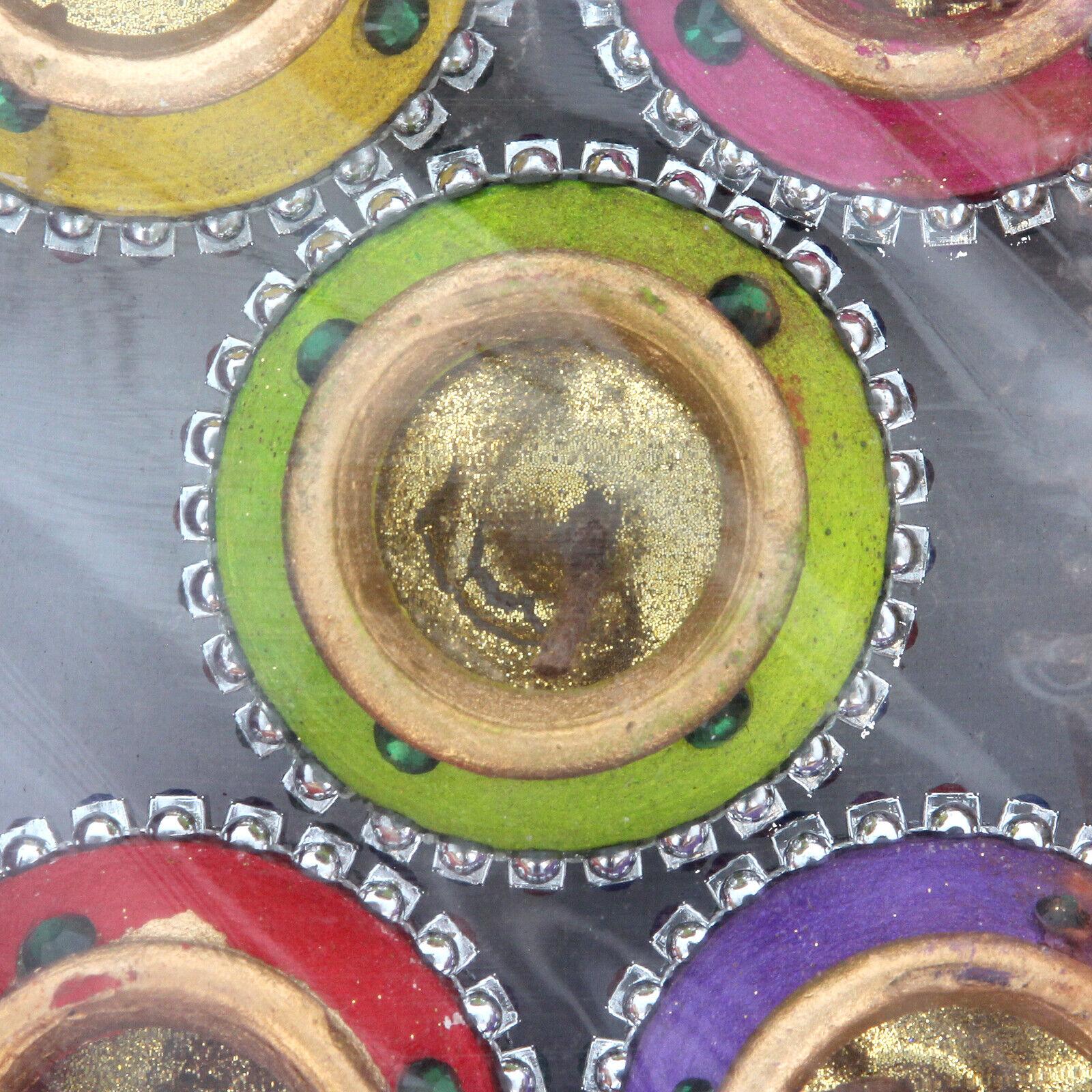 Diwali Diya Handmade Clay Diya with wax Candle Matki Tea Light Wax Lamp ...