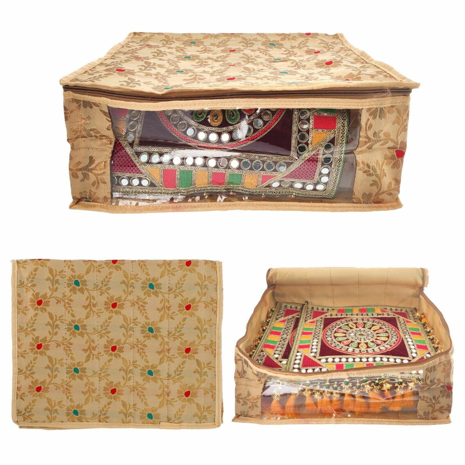 Saree Bags Clothes Garment Sari Storage Wardrobe Organiser Large Deep ...