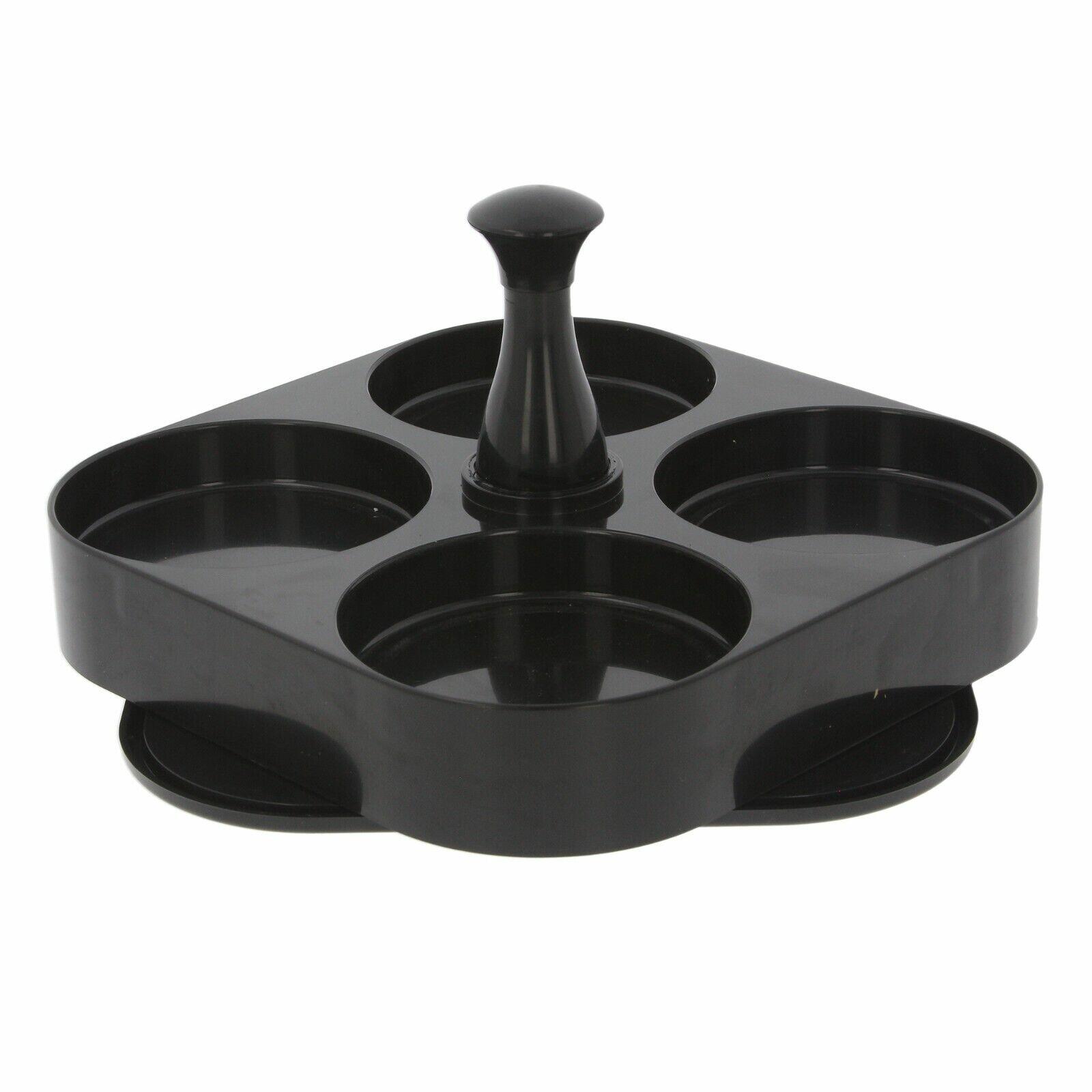 4x Organizer Pantry Kitchen Rotation Storage Rack Spice Snack ...