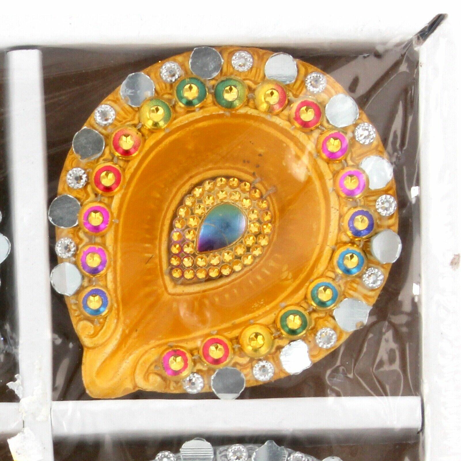 Clay Diwali Diya Diva Indian Oil Lamp Candle Hindu Festival Decorations ...
