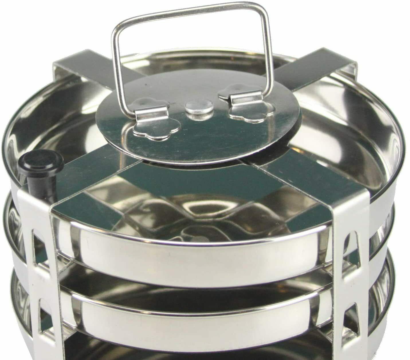 Stainless Steel Dhokla Stand 3 / 4 Plate Tier Stand For Dhokla Cooker ...