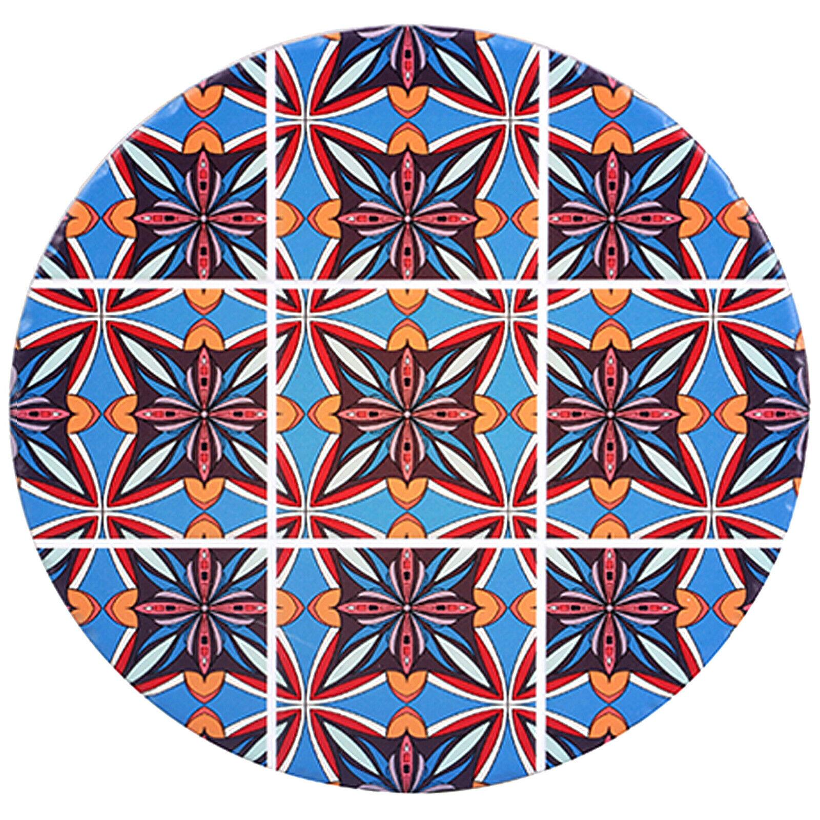 Ceramic Coaster Tile Geometric Table Placemats Dining Setting Cork Mats ...