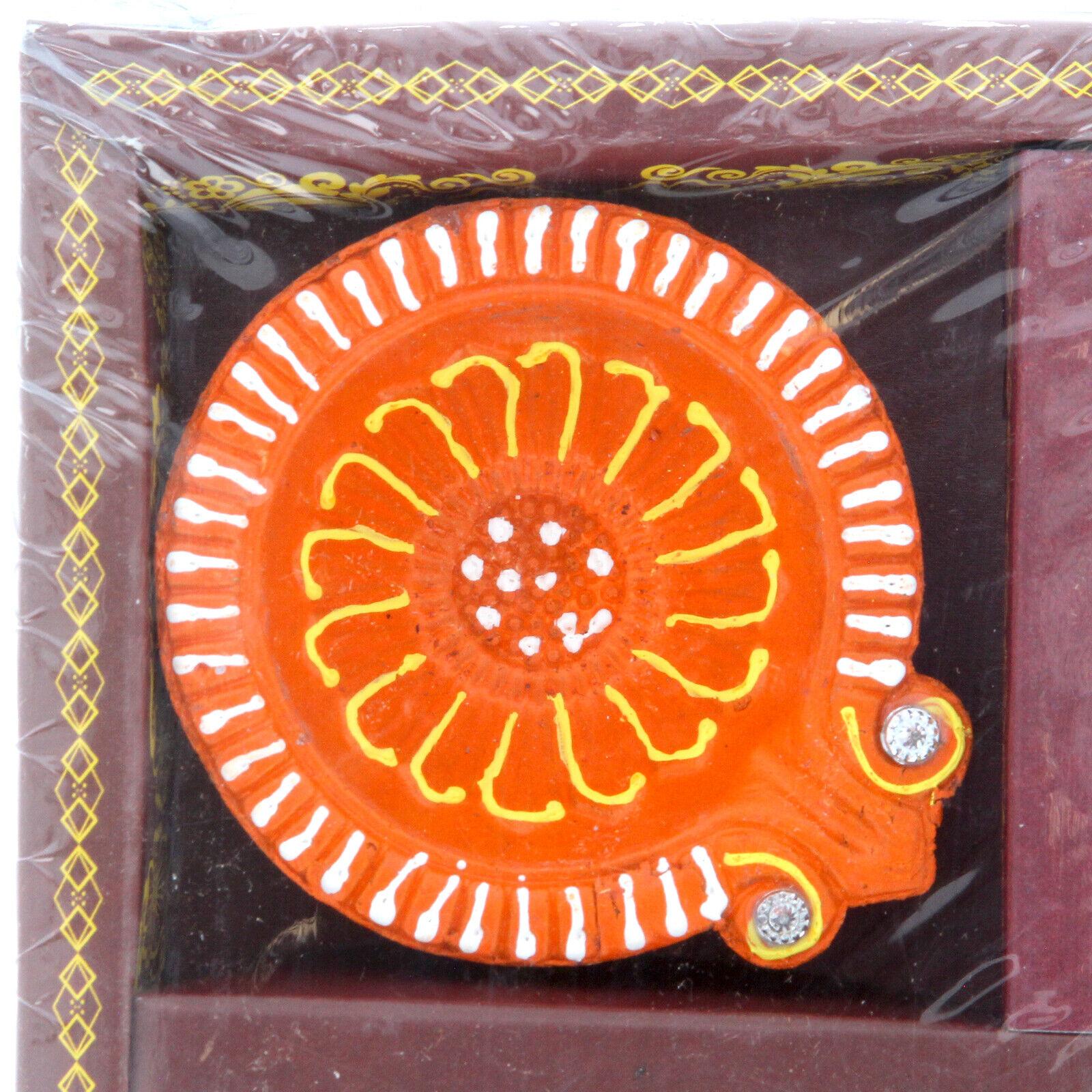 4 x Clay Diya Diwali Oil Lamp Diva Candle Pot Burner Pooja Gift Indian ...