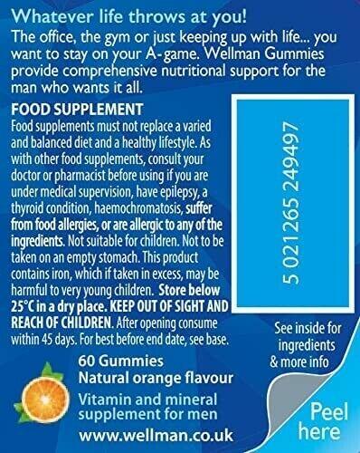 Vitabiotics Wellman Multivitamin 60 Vegan Gummies (497)