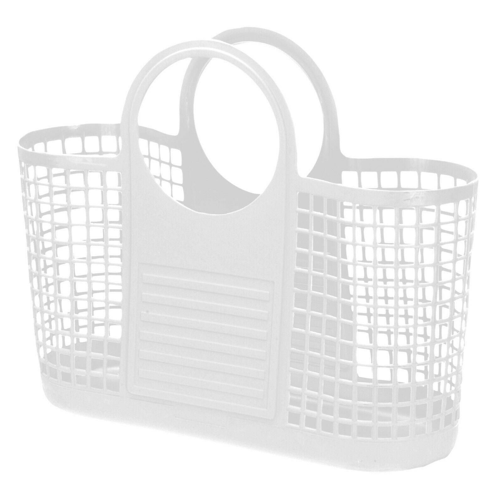 Large Plastic Laundry Basket Flexible Washing Clothes Socks Storage ...