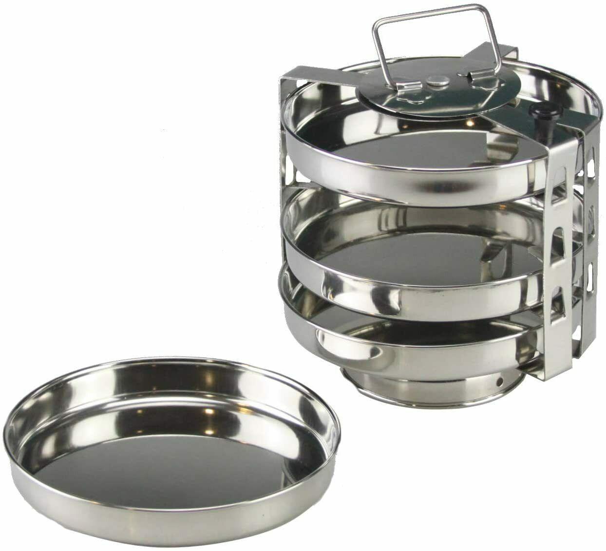 Stainless Steel Dhokla Stand 3 / 4 Plate Tier Stand For Dhokla Cooker ...