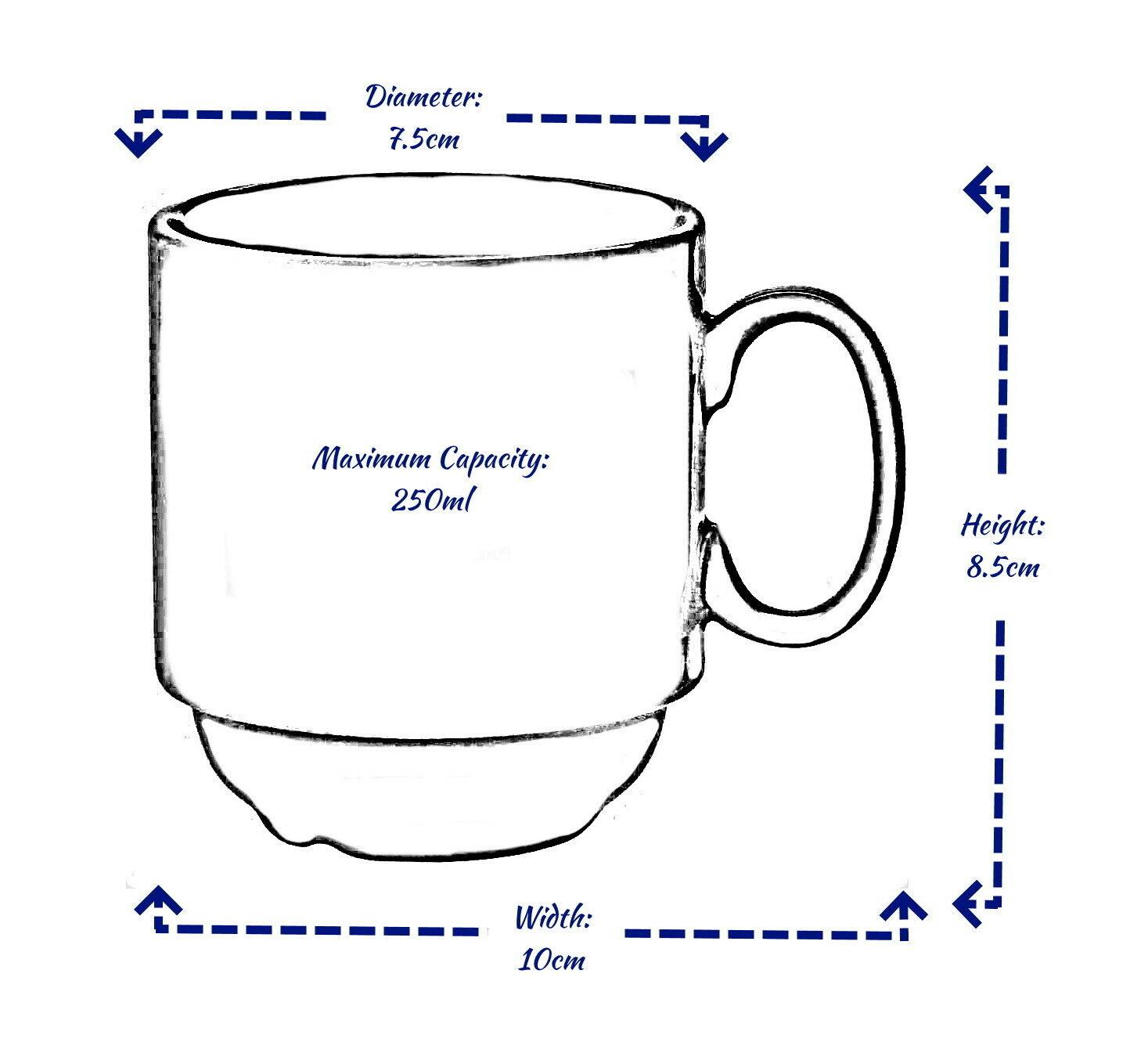 4 Pack Stacking Mugs With Stand Coffee Mugs Tea Cups Hot Drinks ...