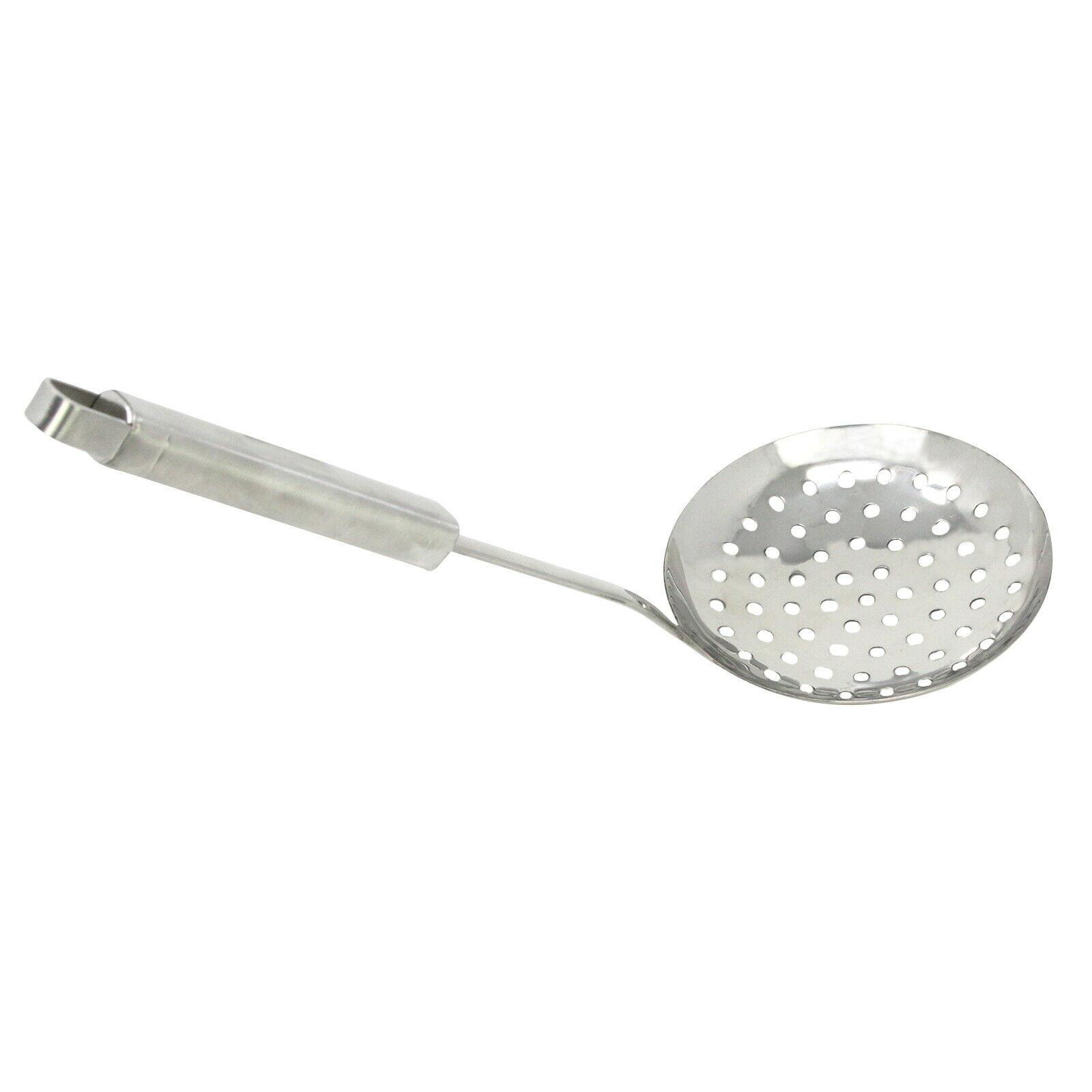 Skimmer Strainer Spoon Slotted Stainless Steel Cooking Straining ...