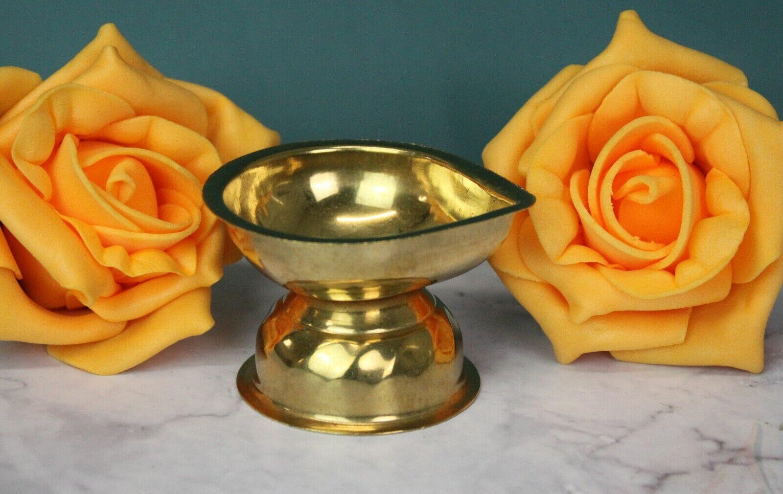 Brass Diya Deepak Oil Lamp Diva Hindu Pooja Arti Mandir Religious ...