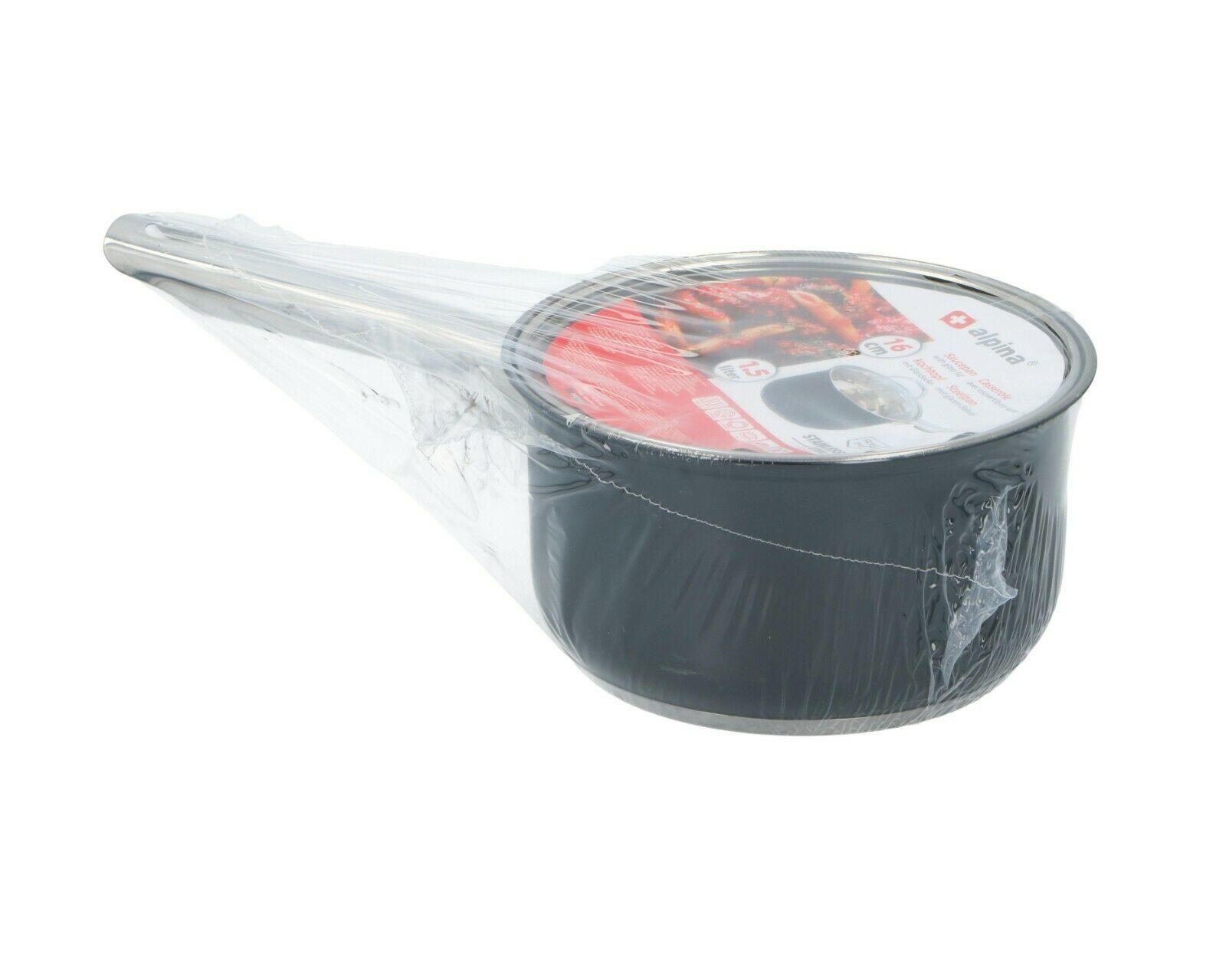 Induction Stainless Steel Saucepan Deep Cooking Pot Milk Tea Pan With ...