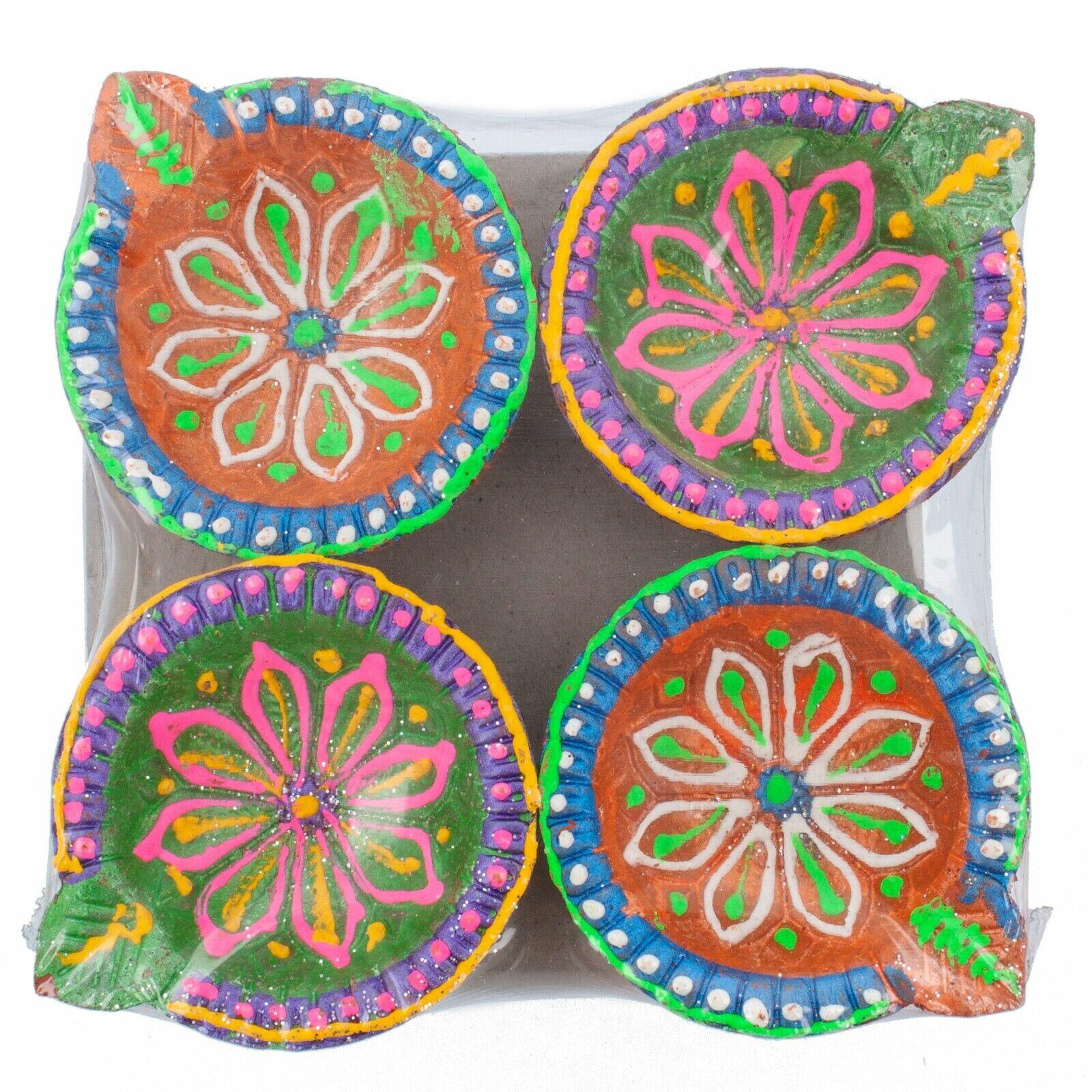 Diwali Oil Lamp Clay Diya Diva Indian Candle Burner Pooja Hindu ...