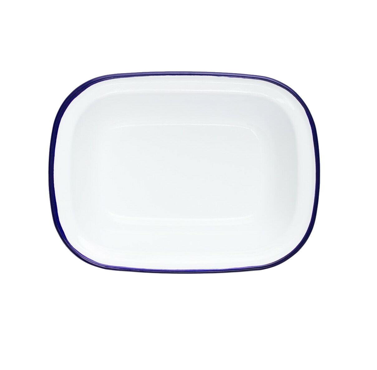 FALCON ENAMEL PIE DISH OBLONG BAKE STEAK PUDDING ASHET BAKING OVEN ...